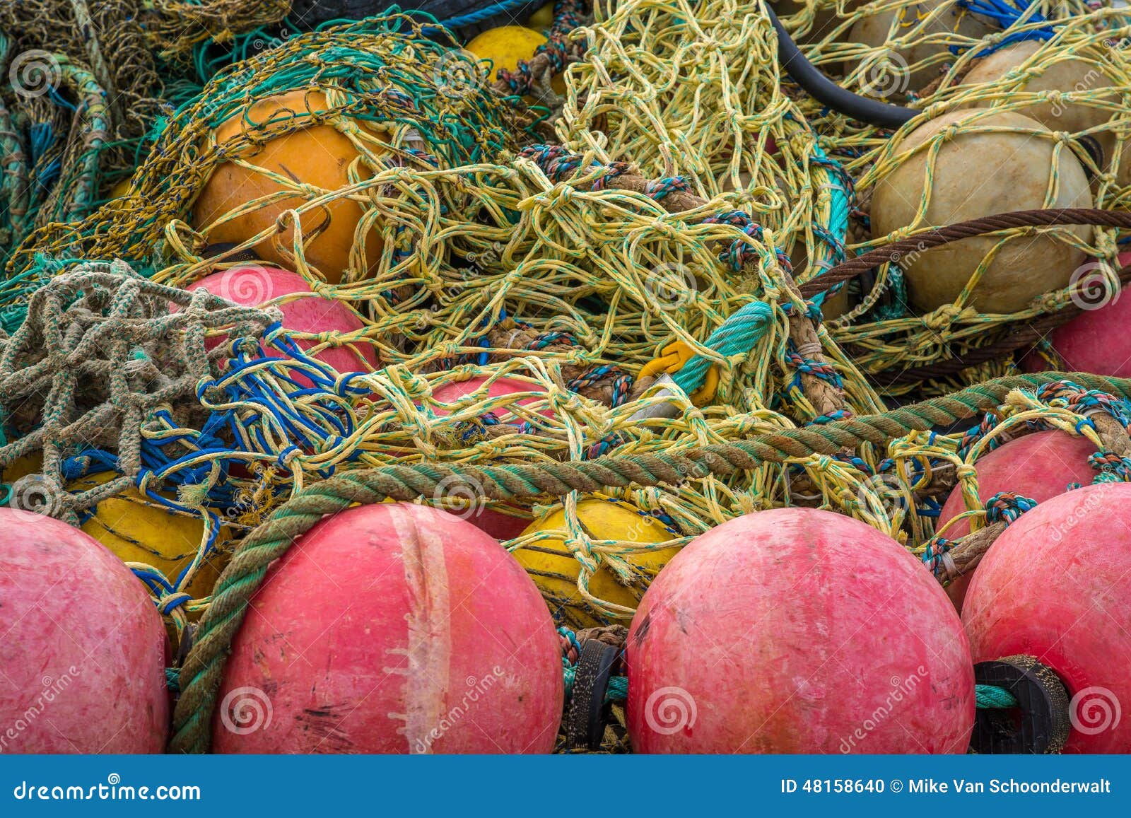 Colored fishing net stock photo. Image of fishing, rope - 48158640