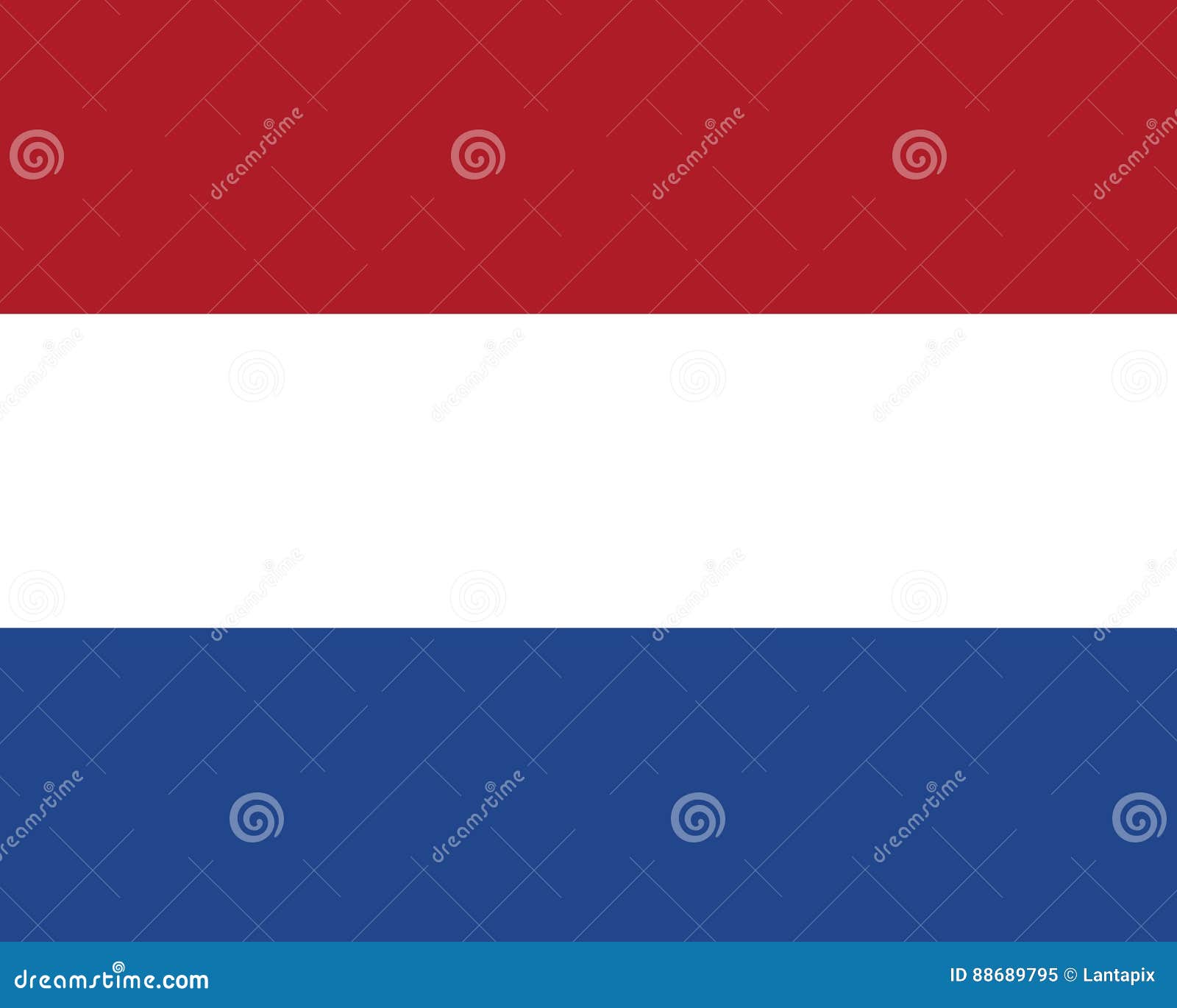 Colored Flag of the Netherlands Stock Vector - Illustration of tourism ...