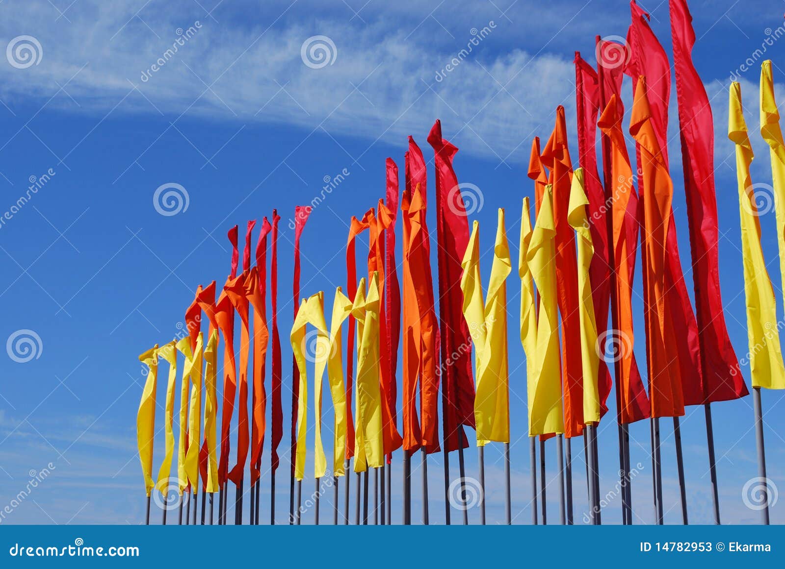 Colored flags stock image. Image of yellow, blue, diagonal - 14782953
