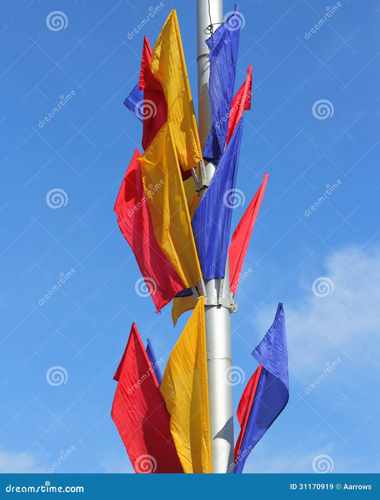Colored flags stock image. Image of flag, pennant, flying - 31170919