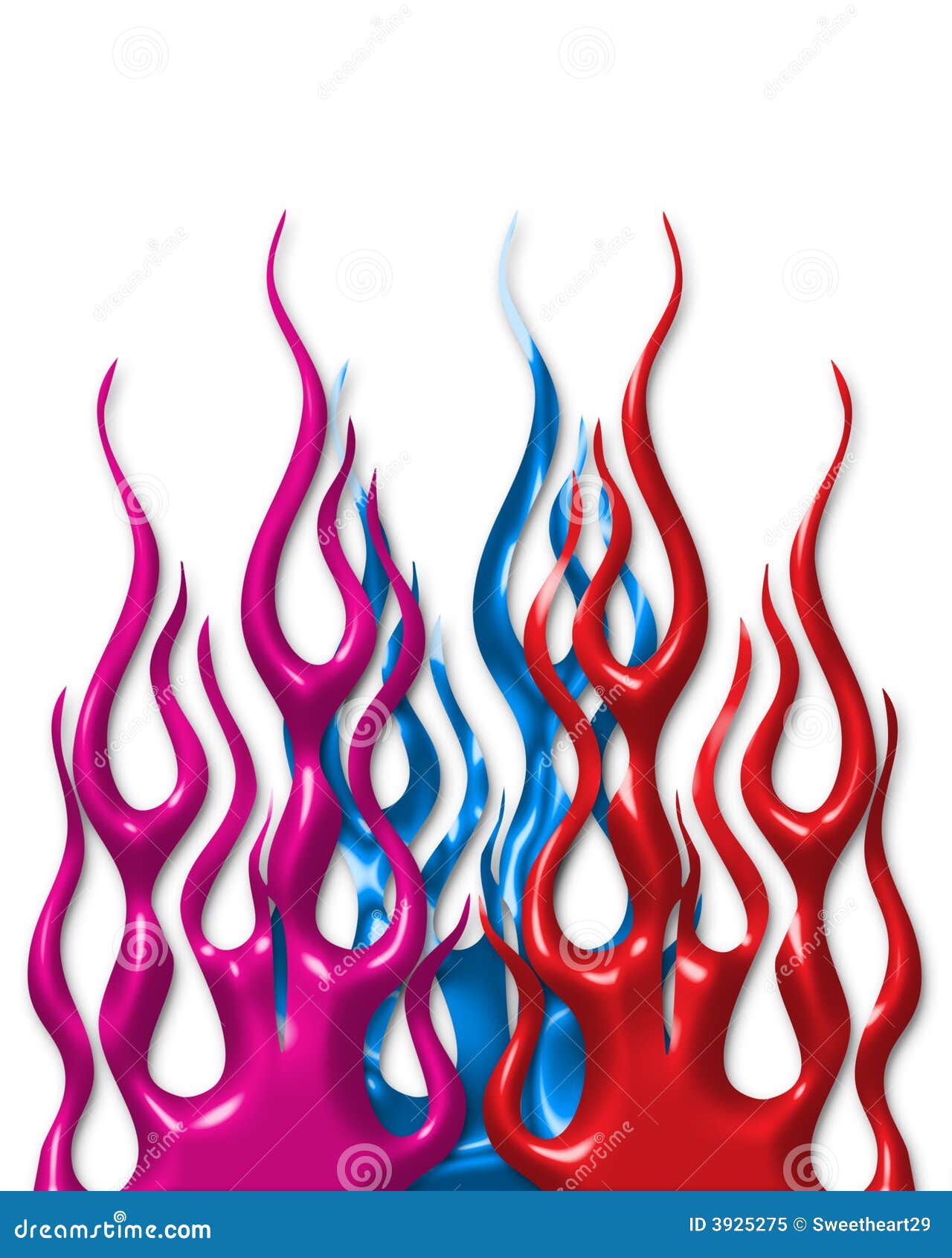 Colored Flames Royalty Free Stock Photo - Image: 3925275
