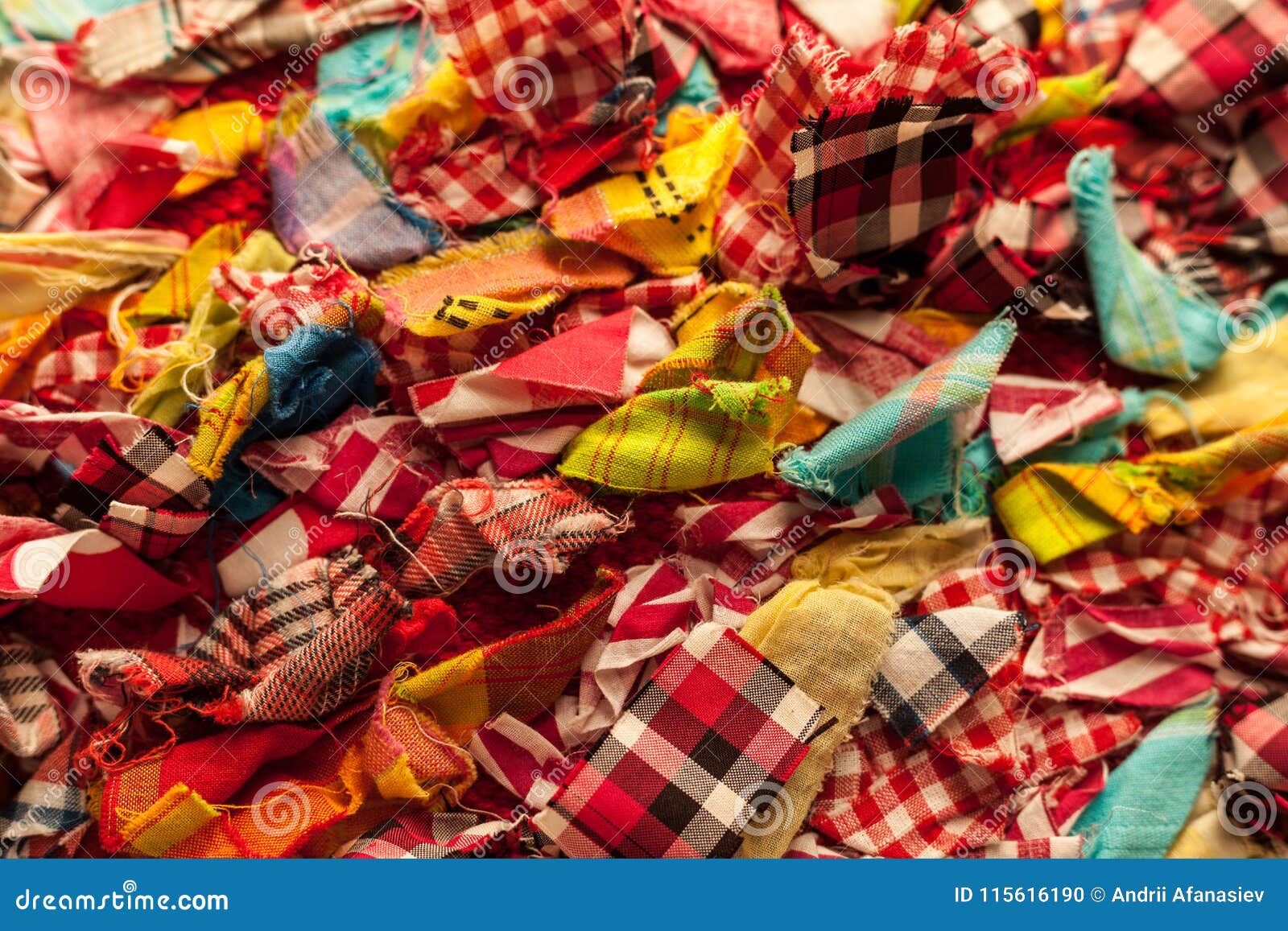 Colored Flaps Pieces Bright Different Cloth Flaps Stock Photo - Image ...