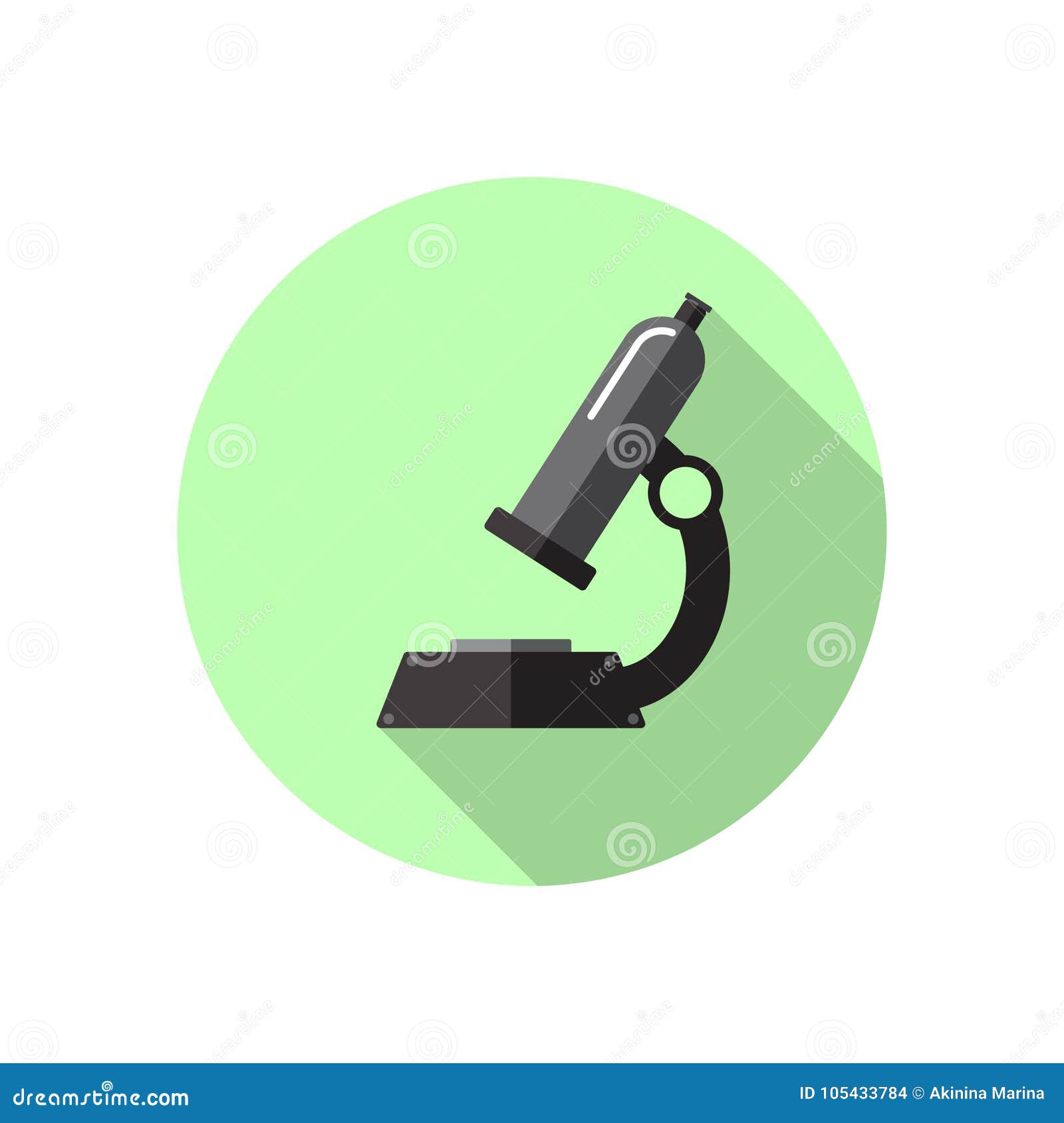 Microscope Flat Icon Microscope Flat Icon