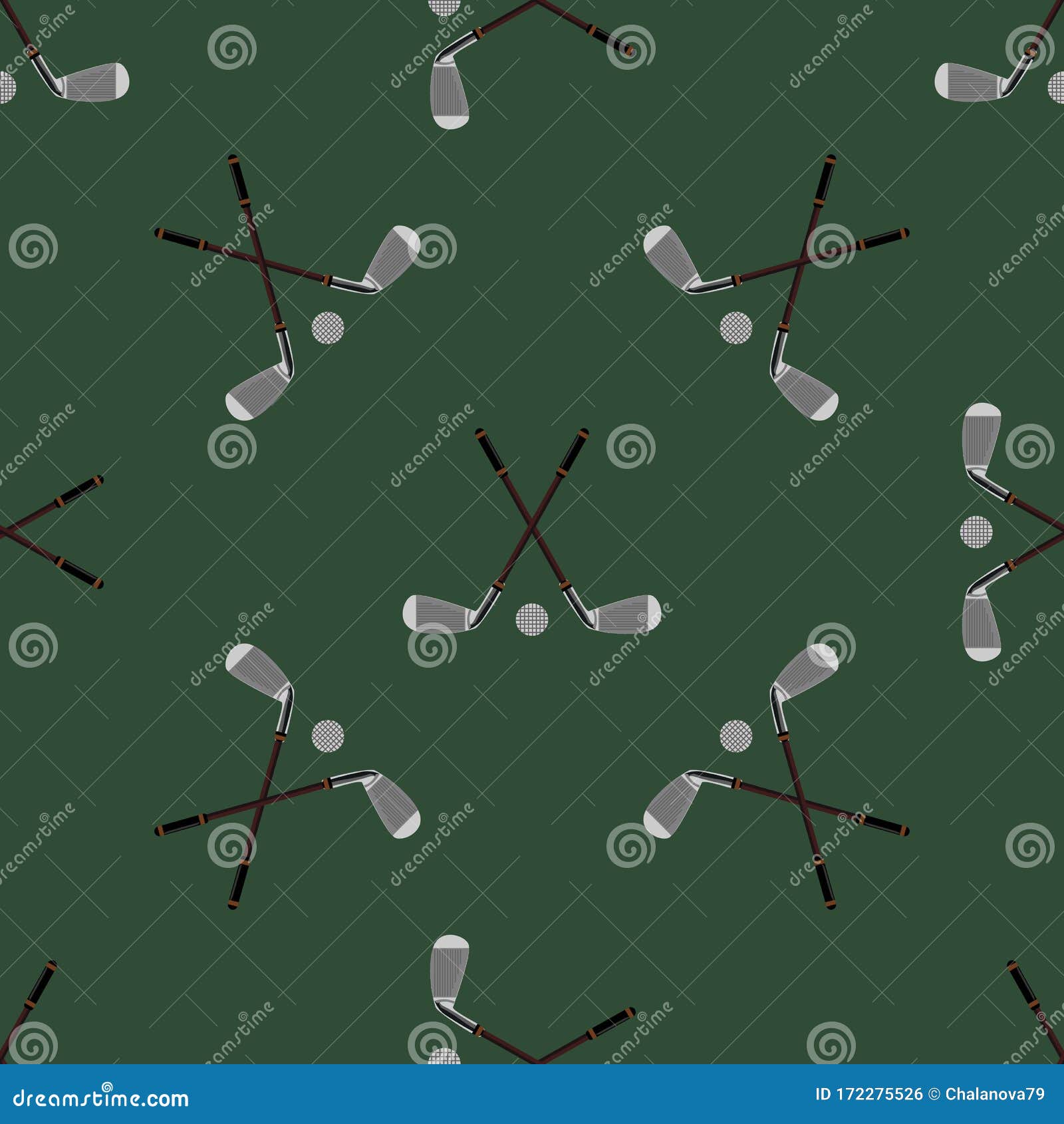 Colored Golf Club Template Poster Vector | CartoonDealer.com #276346110