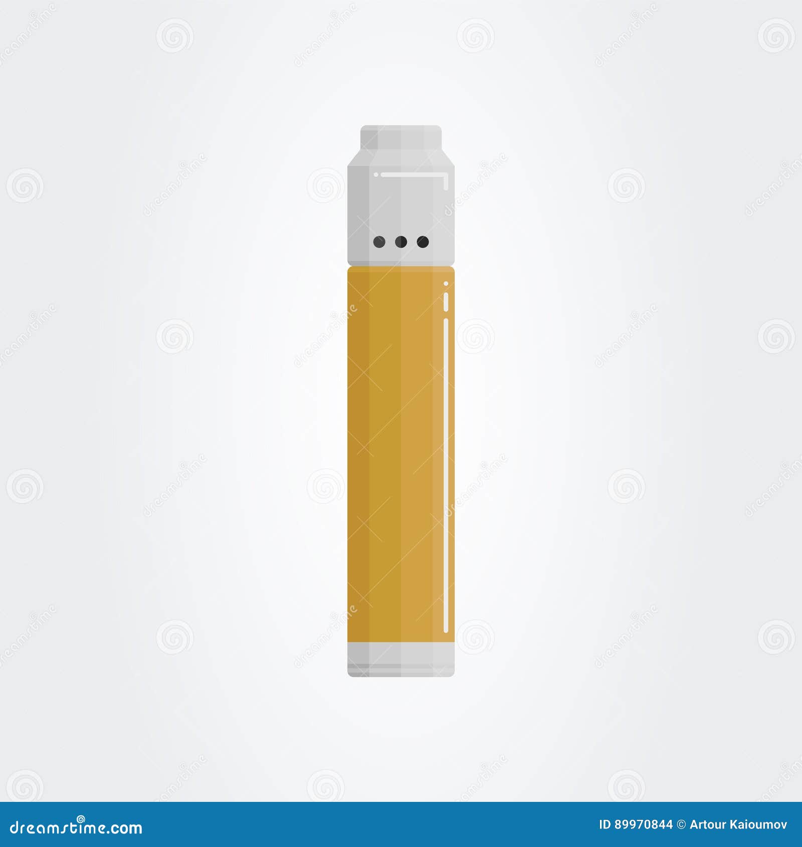 Colored Flat Vaping Device. Part of Big Set Stock Vector - Illustration ...