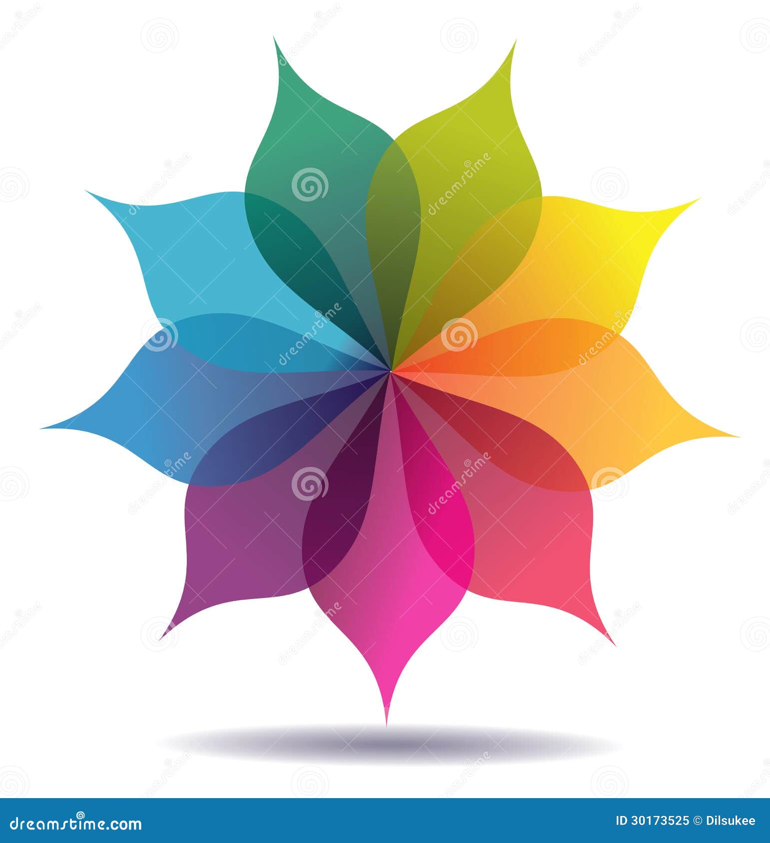 Colored Flower Pattern Design Wallpaper Background Royalty-Free Stock ...