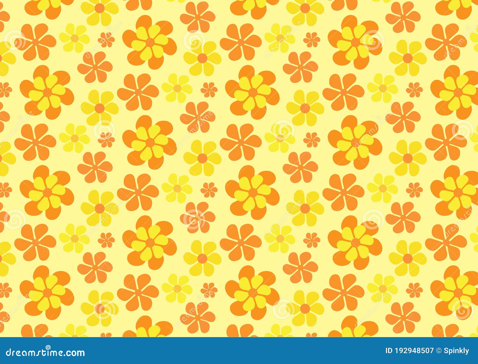 Colored Flowered Background Design for Wallpaper Stock Illustration ...