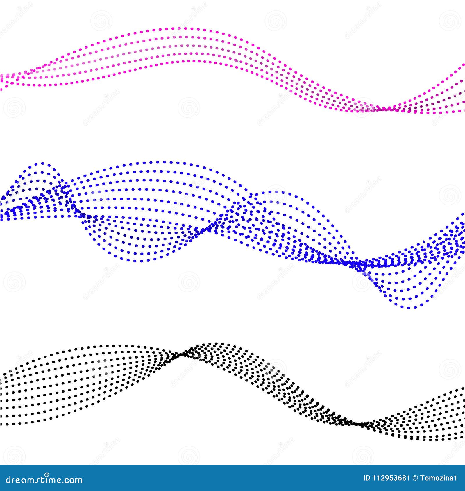 Colored flowing lines stock vector. Illustration of graphic - 112953681