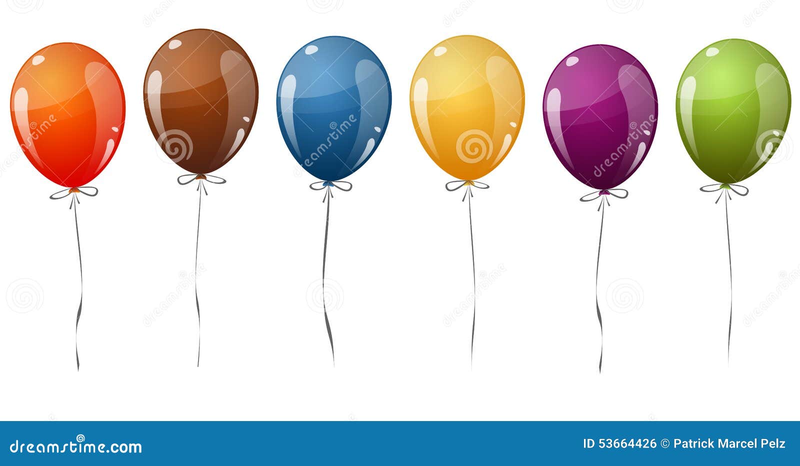 Colored flying balloons stock vector. Illustration of congratulations ...