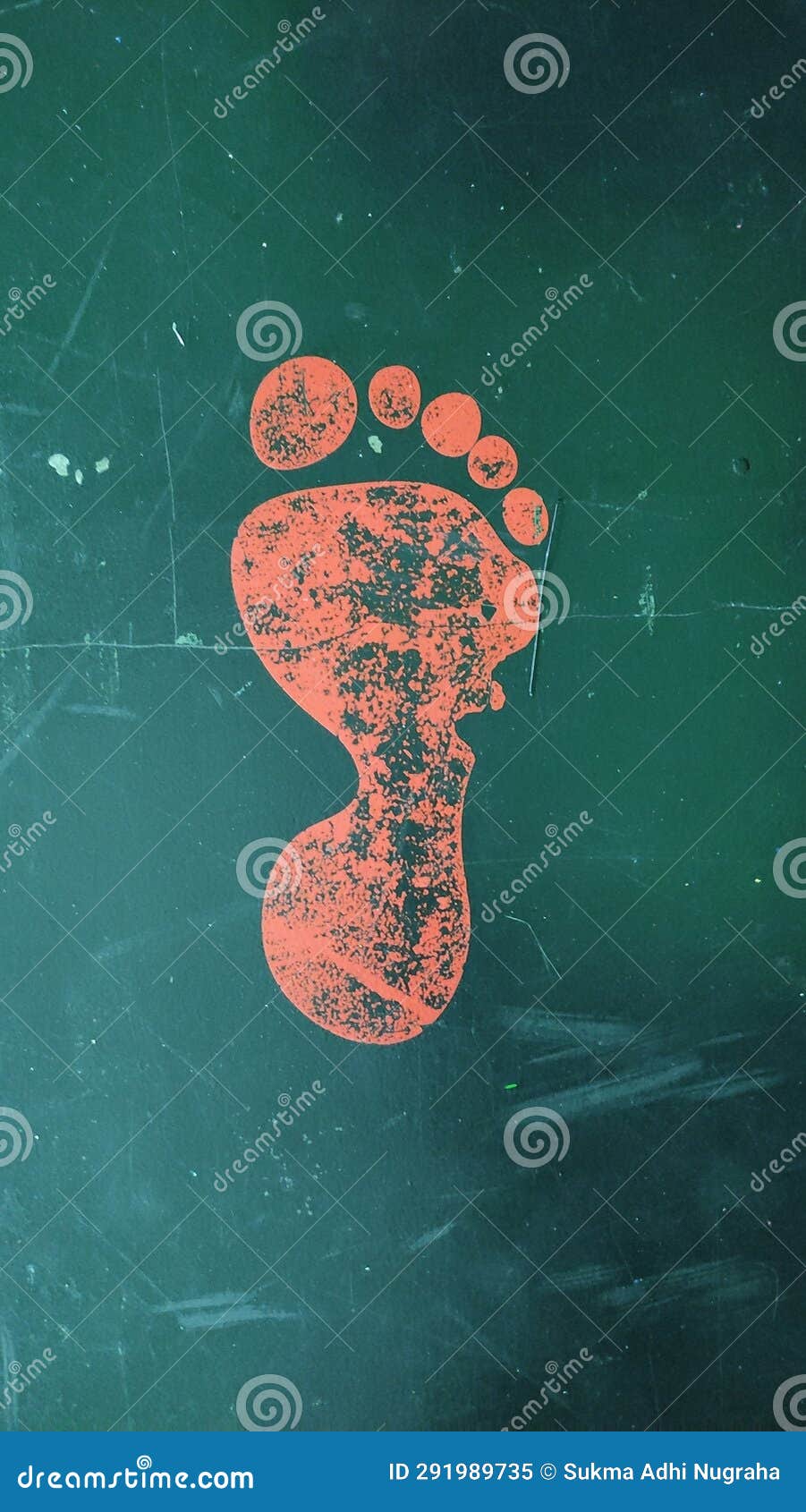 Colored foot markings stock image. Image of walking - 291989735
