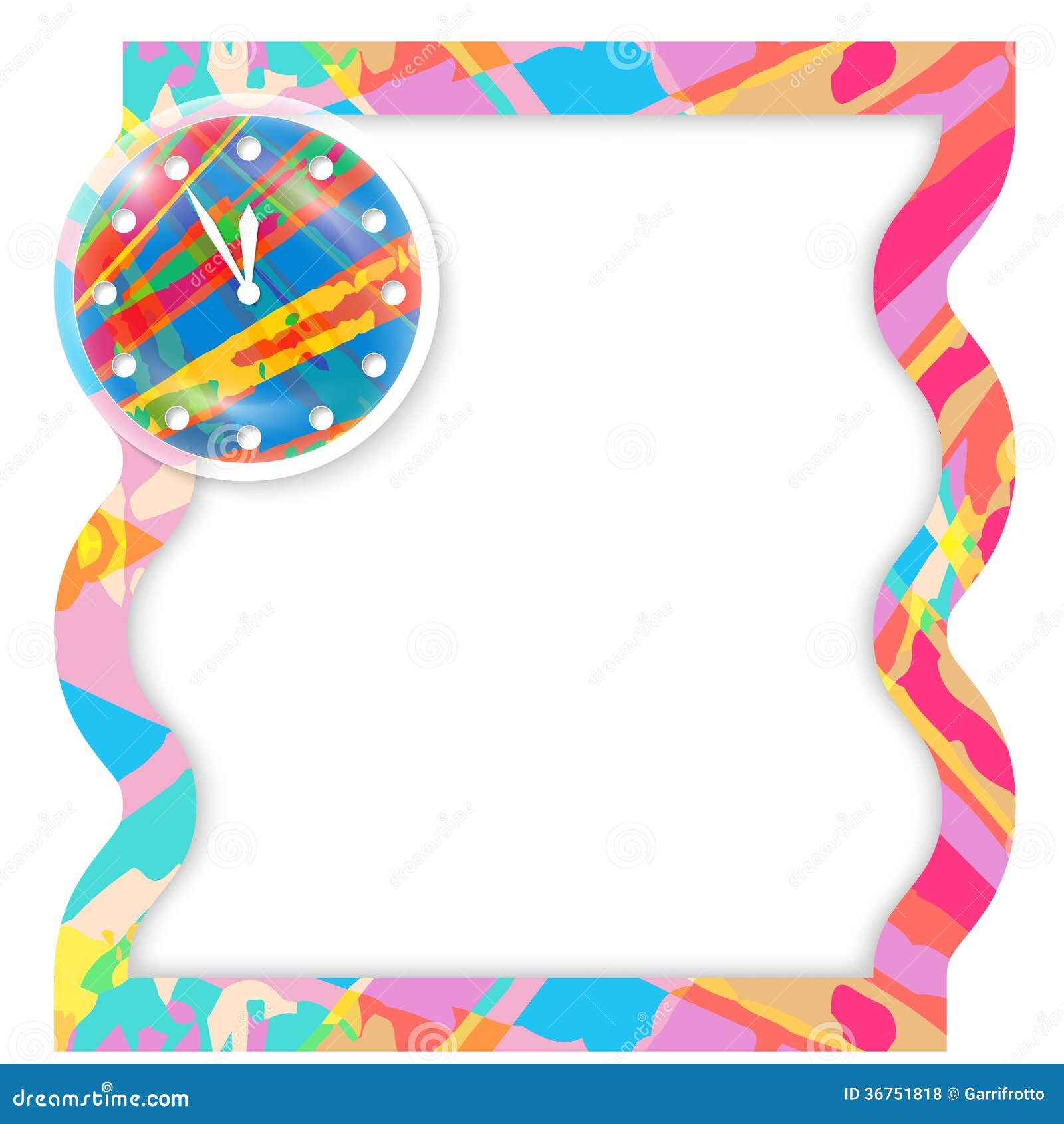 Colored frame stock vector. Illustration of border, card - 36751818