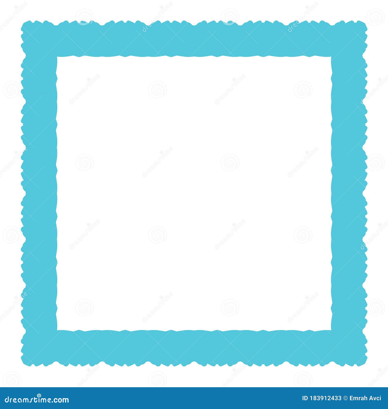 Colored Frame, Blank Background Vector Design, Blue Color Stock Vector ...