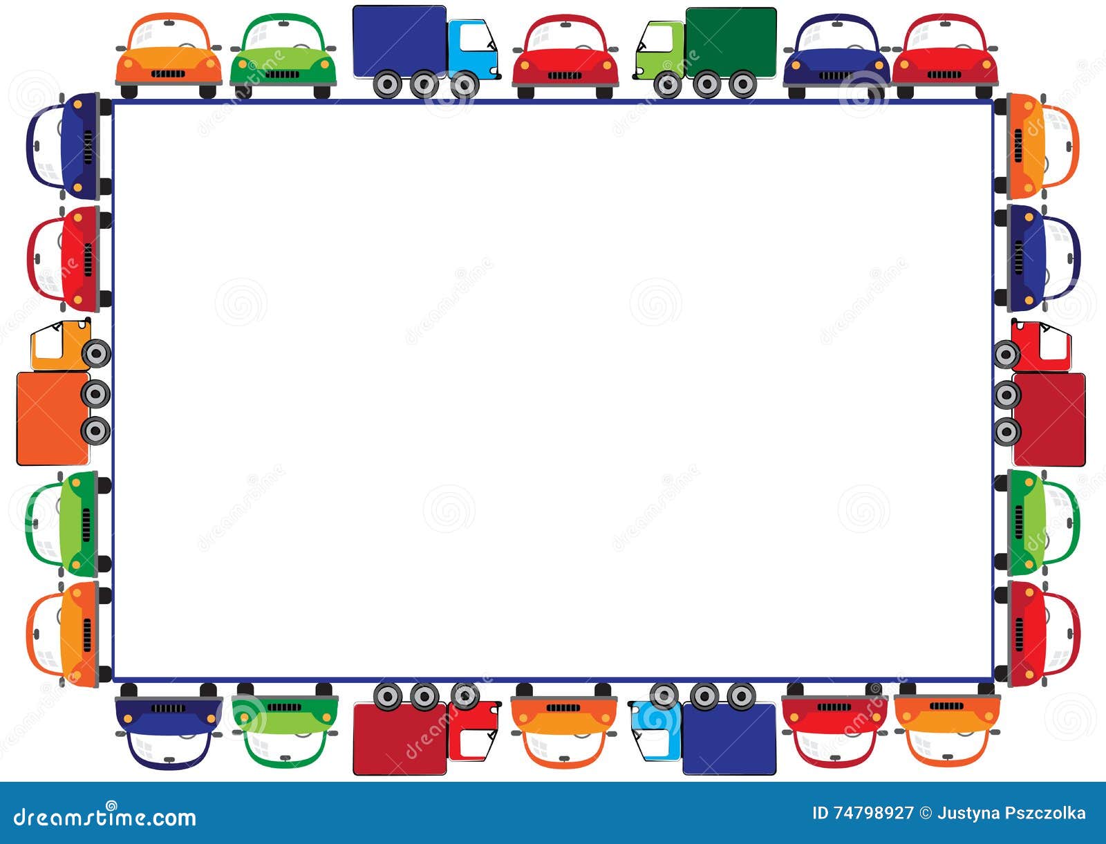 Colored frame for children stock vector. Illustration of drawing - 74798927