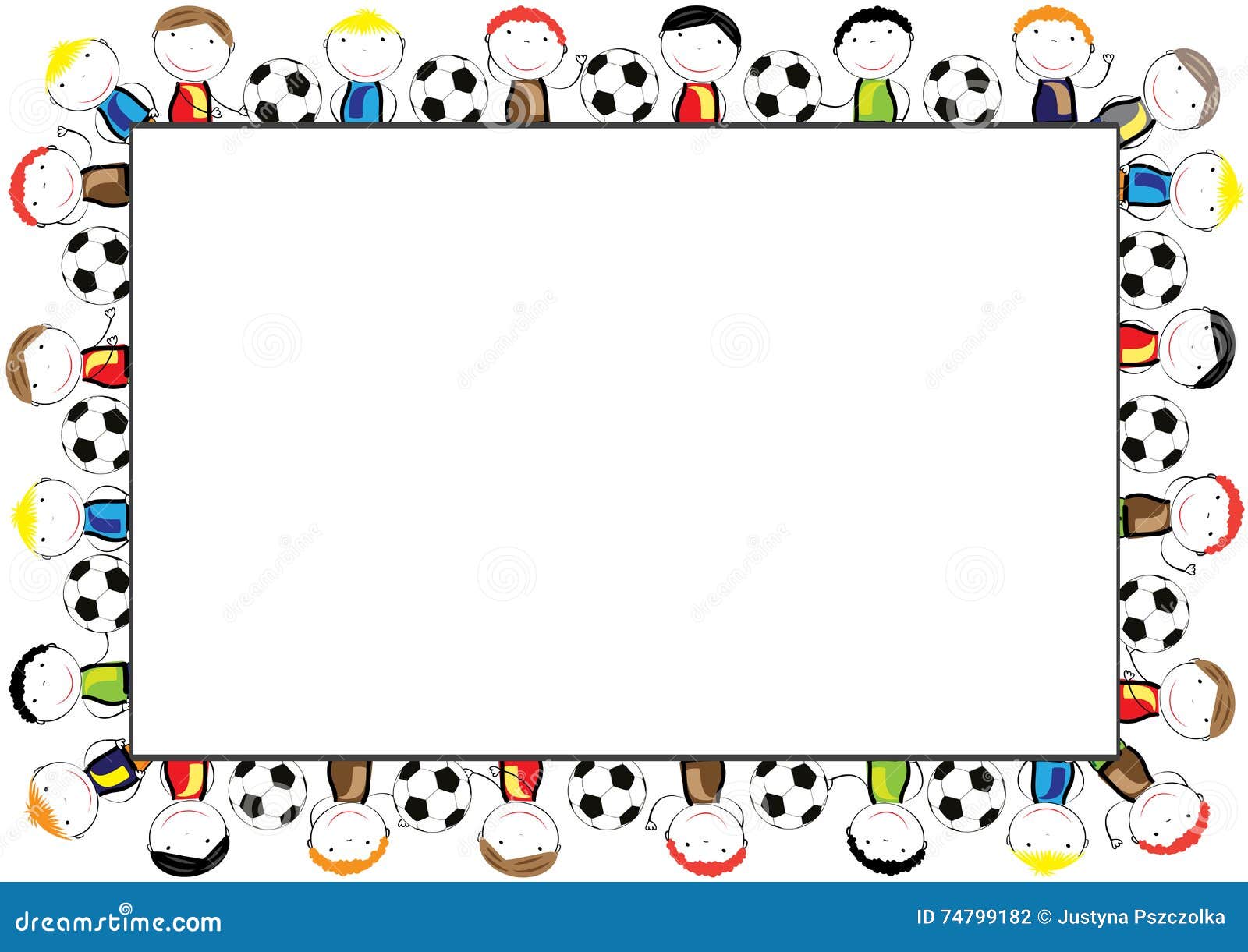 Colored frame for children stock vector. Illustration of element - 74799182