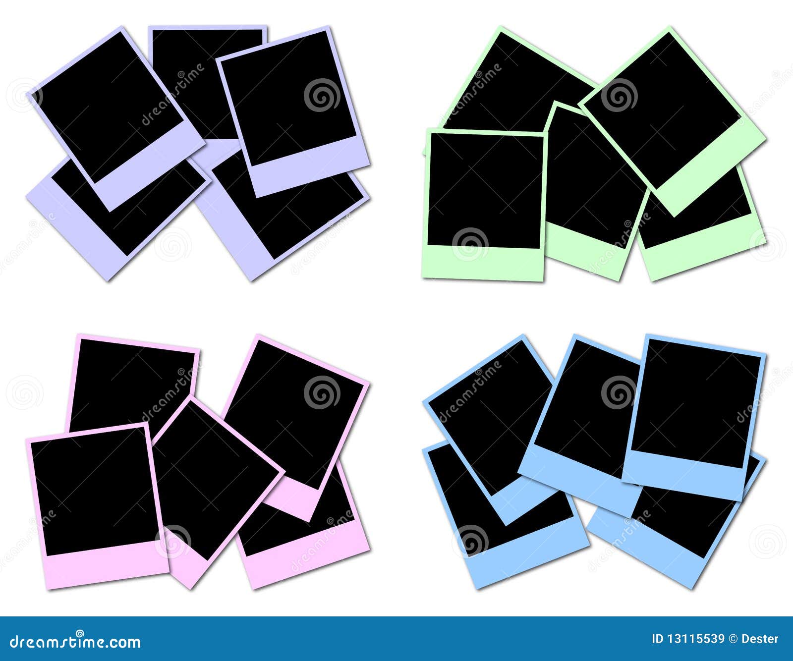 Colored Frames For Photo Collage Stock Image | CartoonDealer.com #13115539