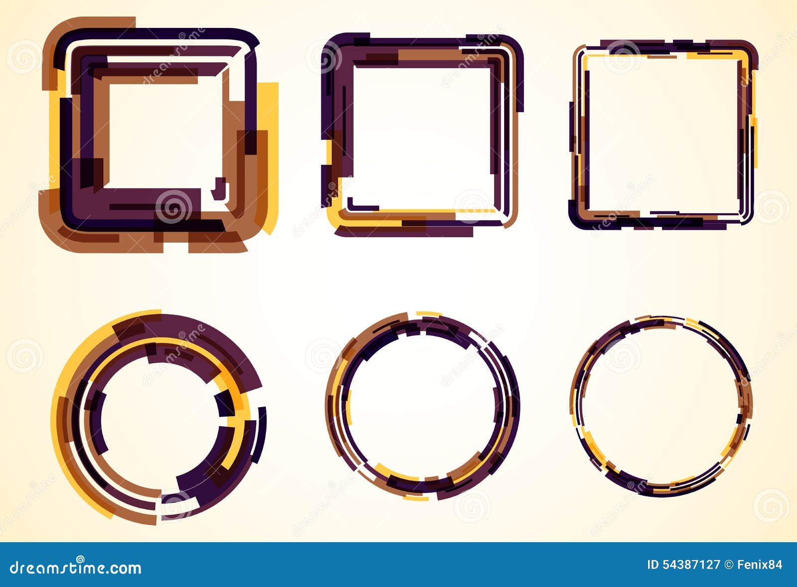 Colored frames stock vector. Illustration of colored - 54387127