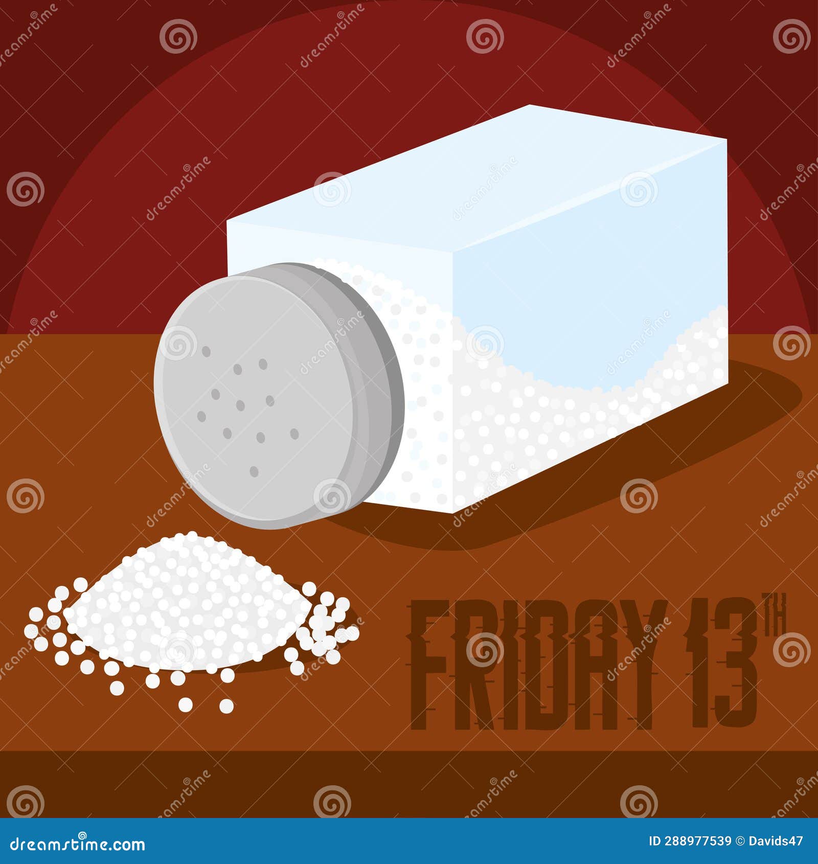 Colored Friday 13th Bad Luck Poster Vector Stock Vector - Illustration ...