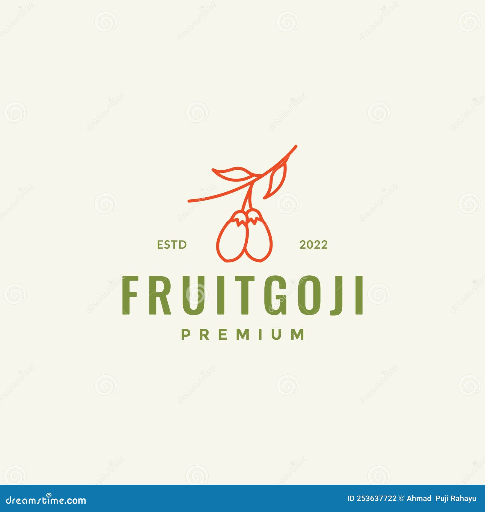 Colored Fruit Goji Logo Design Stock Vector - Illustration of fresh ...