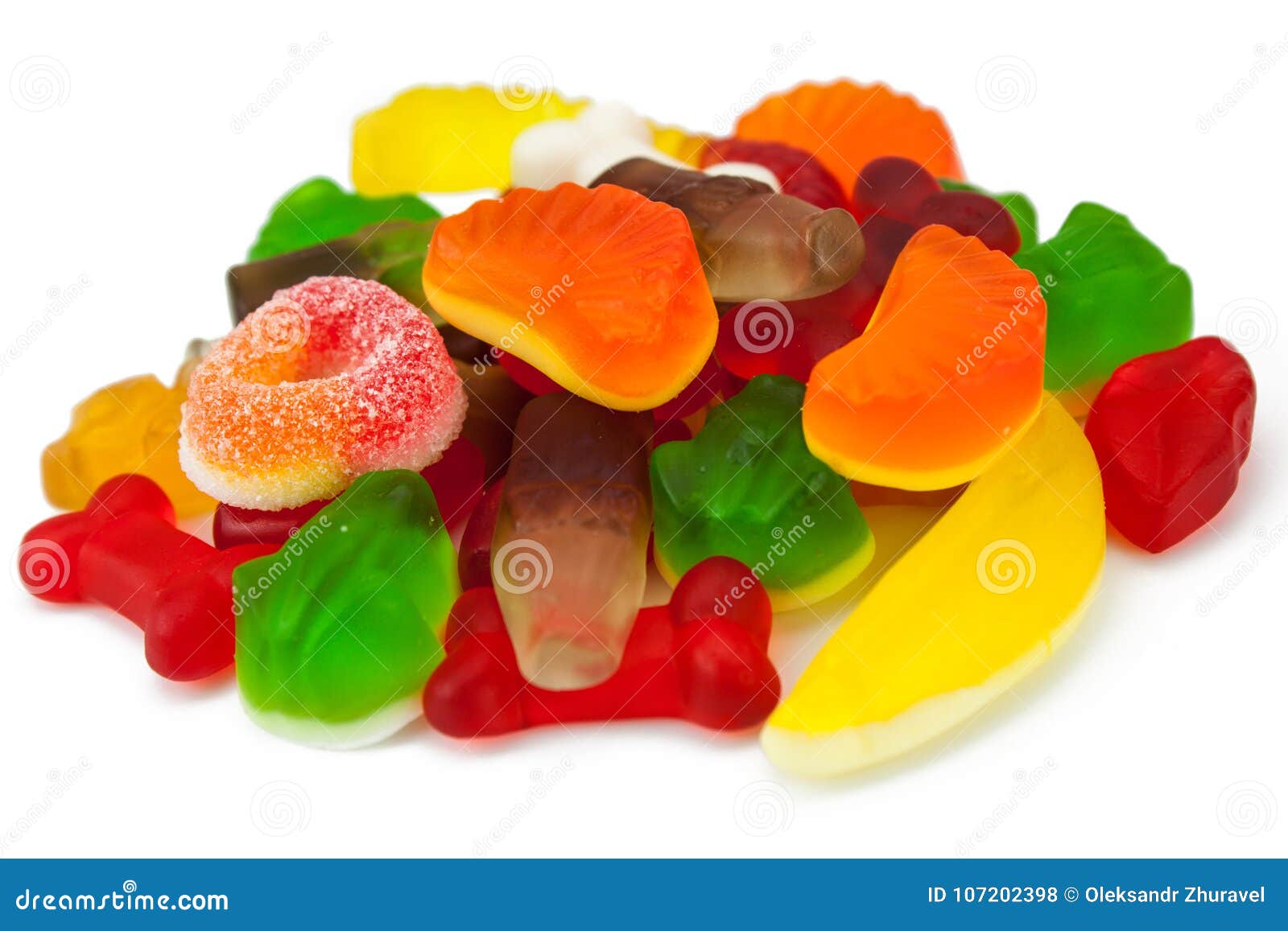 The Colored Fruit Jelly Sweets Stock Photo - Image of colored, gummy ...