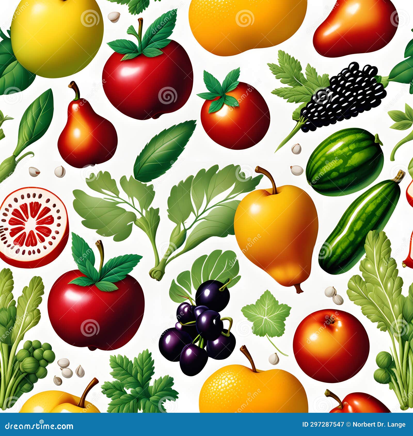 Colored Fruits, AI-generatet Stock Image - Image of healthy, fruits ...