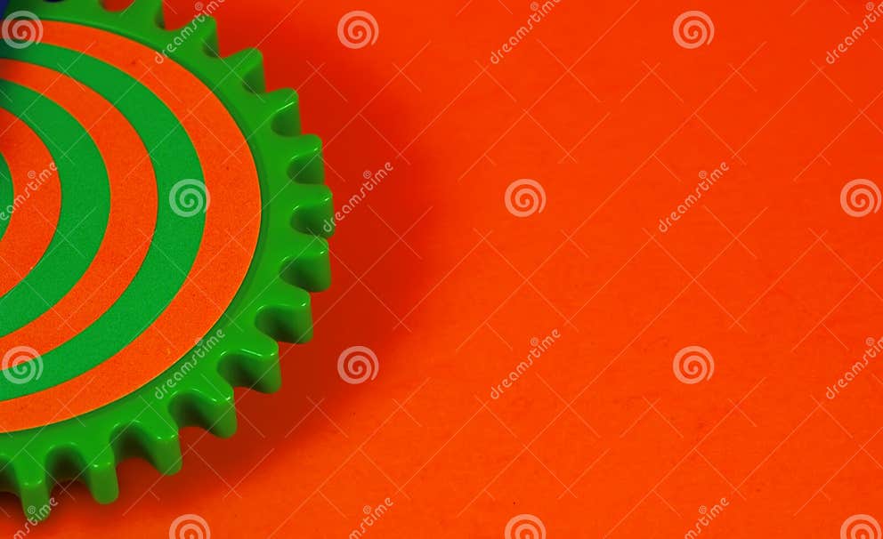 Colored Gear stock illustration. Illustration of turn, green - 16335