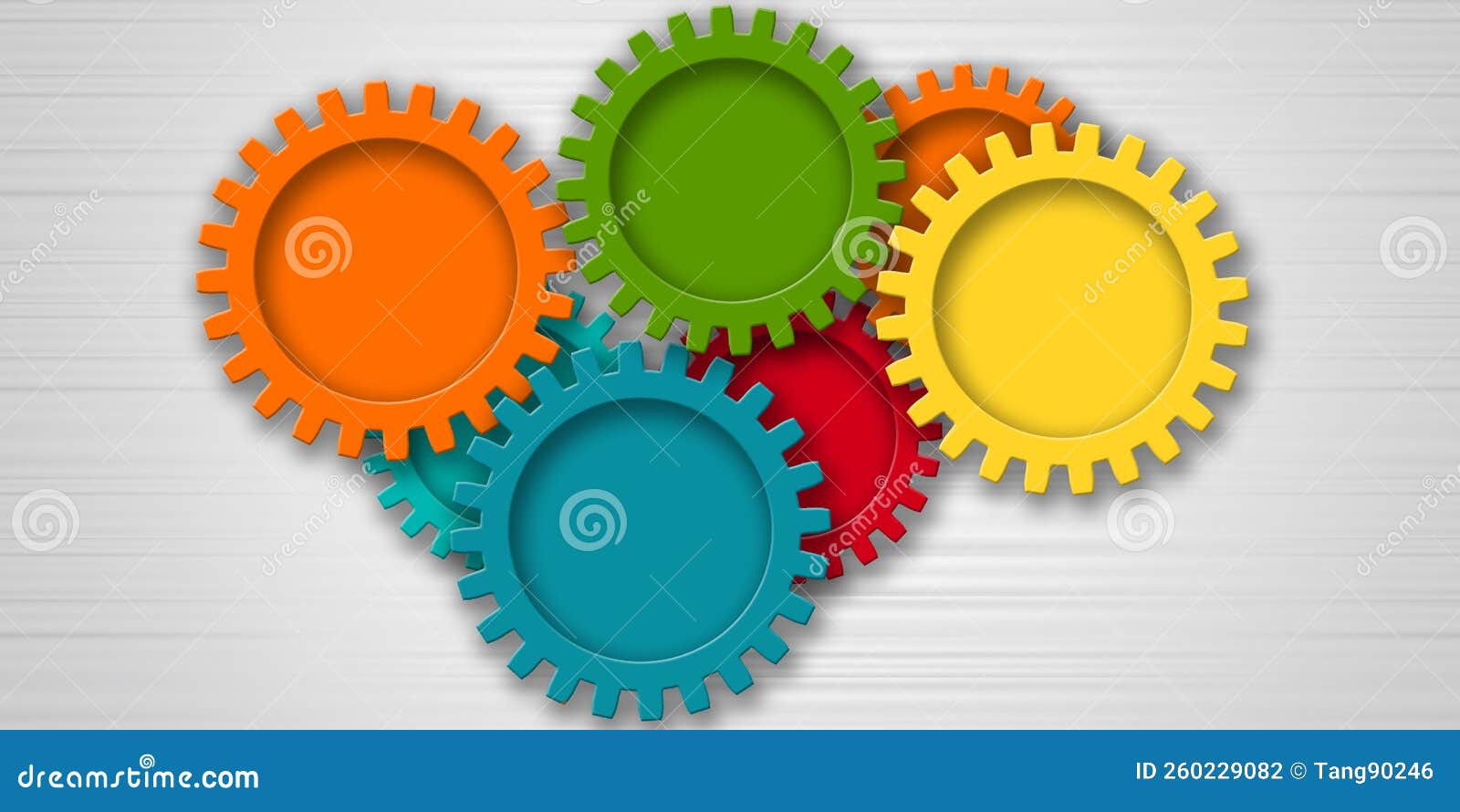 Colored Gear Wheels Showing Business Cooperation Concept Stock ...