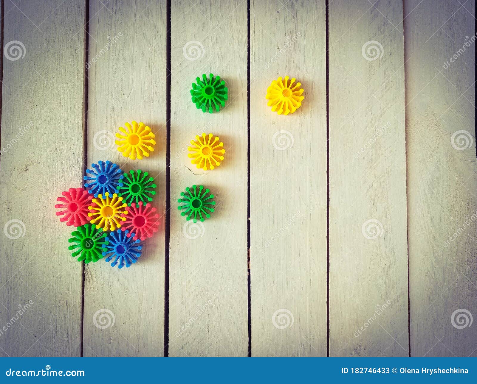 Colored gears. stock image. Image of holidays, bauble - 182746433