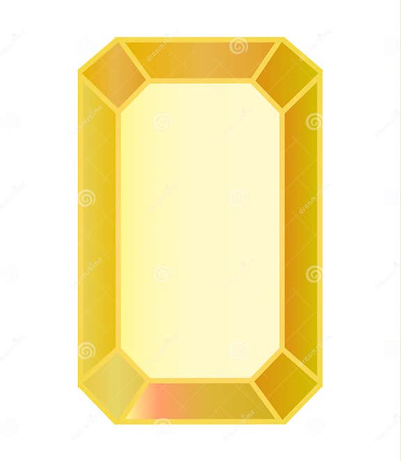 Colored Gem Stones, Rectangular Cut Diamonds Stock Vector ...