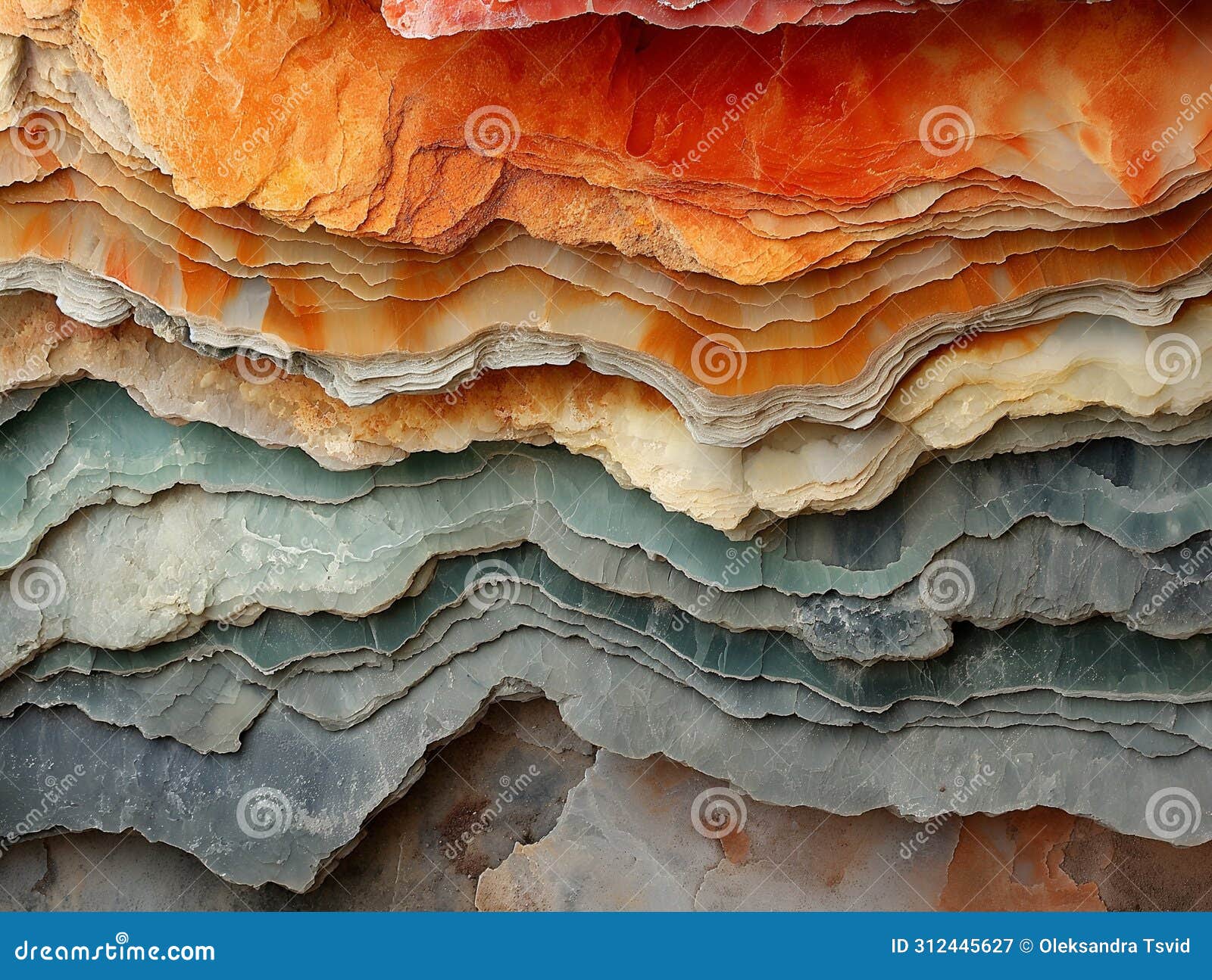 Colored Geological Layers, Geological History of the Earth, Rock Layers ...