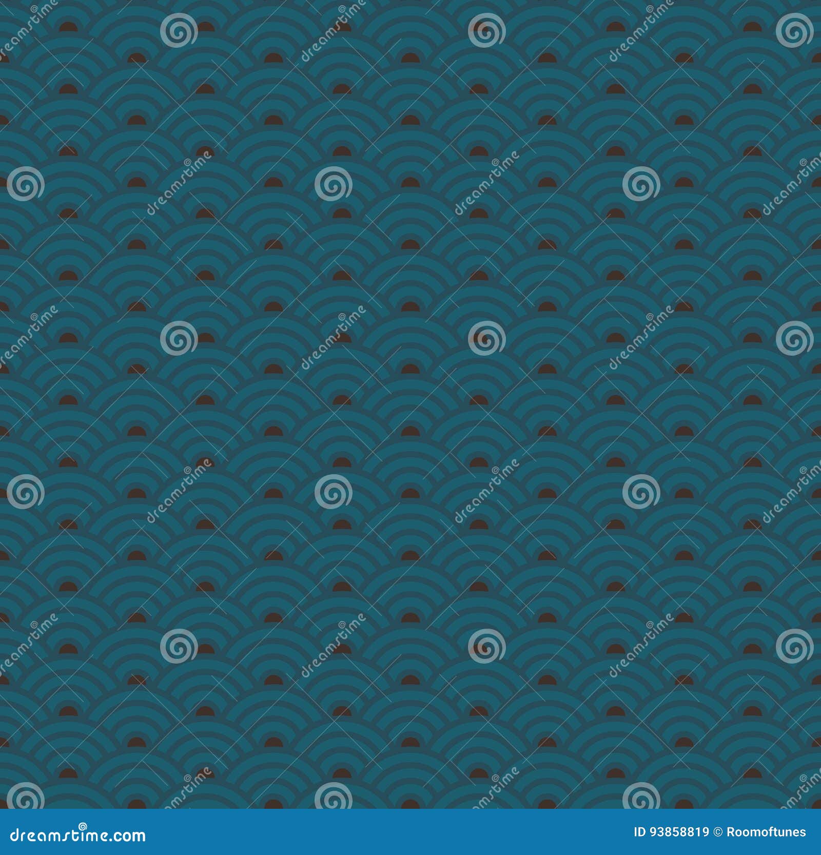 Colored Geometric Seamless Pattern with Waves Stock Vector ...