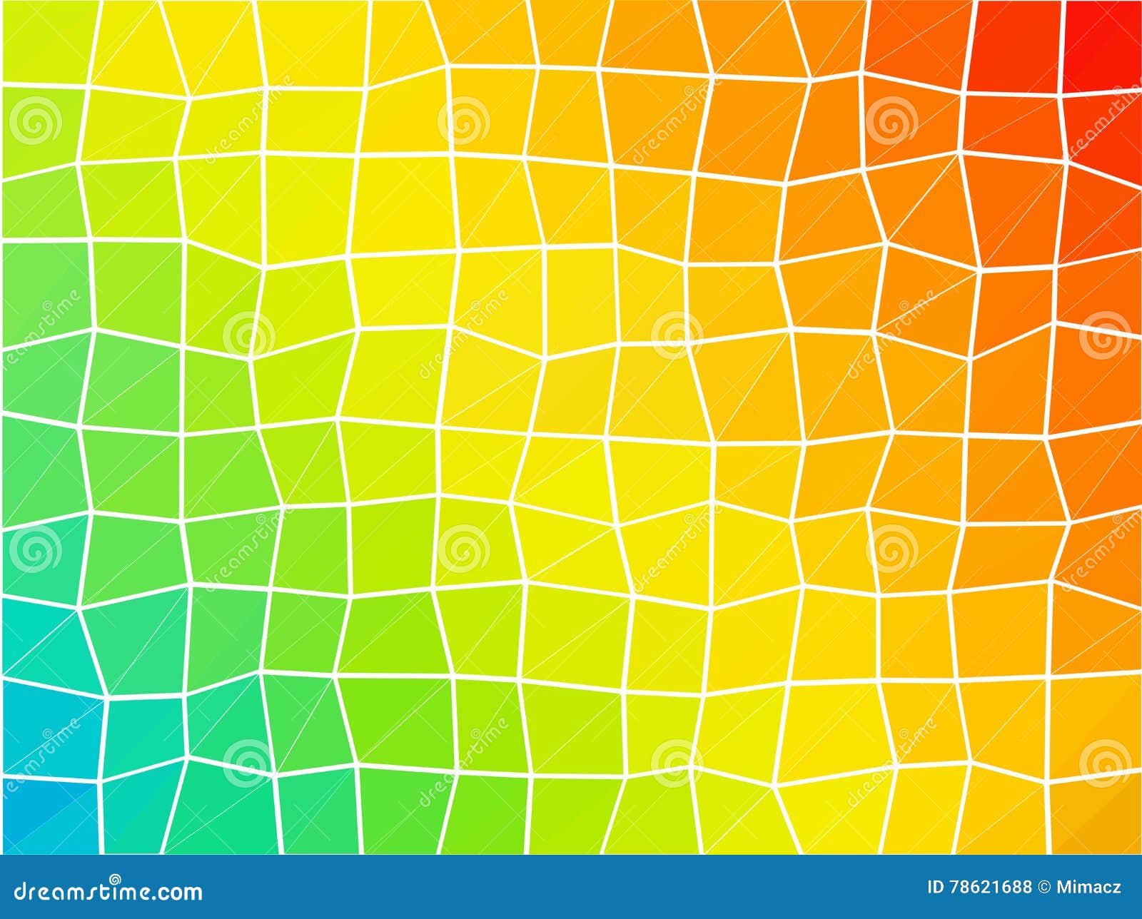 Colored Geometric Time Mosaic Stock Illustration - Illustration of line ...