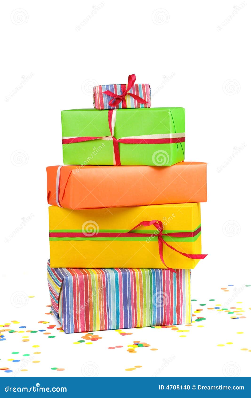 Colored gift boxes stock photo. Image of party, white - 4708140