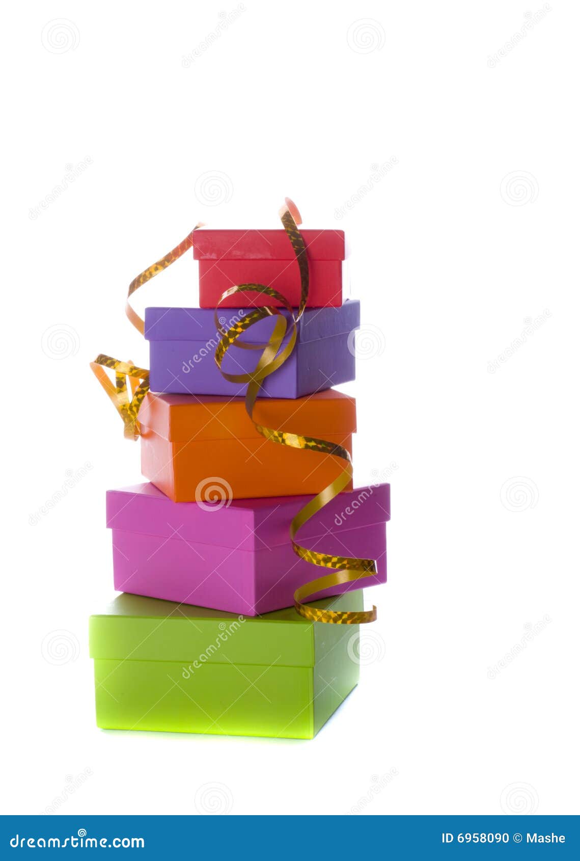 Colored gift boxes stock photo. Image of beautiful, celebration - 6958090
