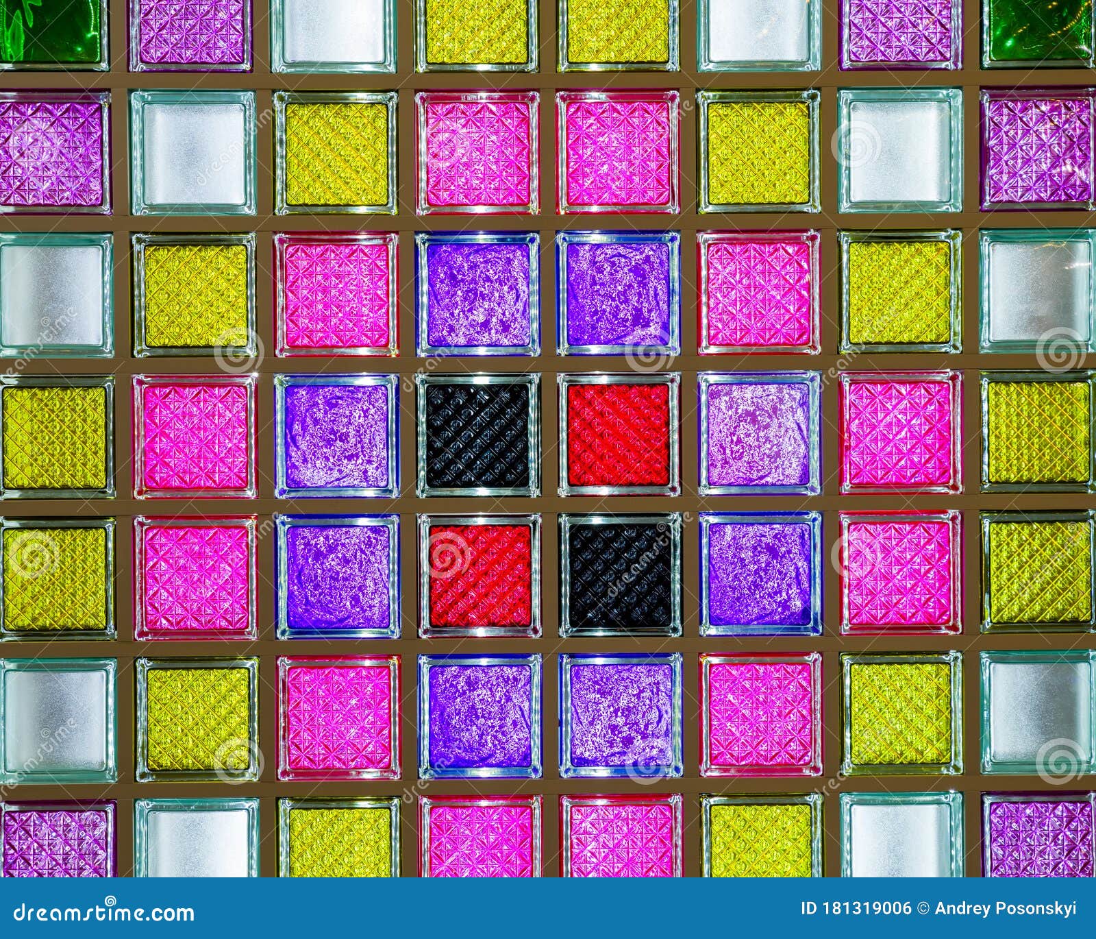 Colored glass blocks stock photo. Image of lines, bright - 181319006
