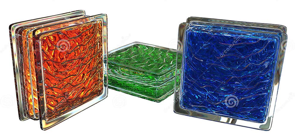 Colored glass blocks stock image. Image of multicolor - 44963521