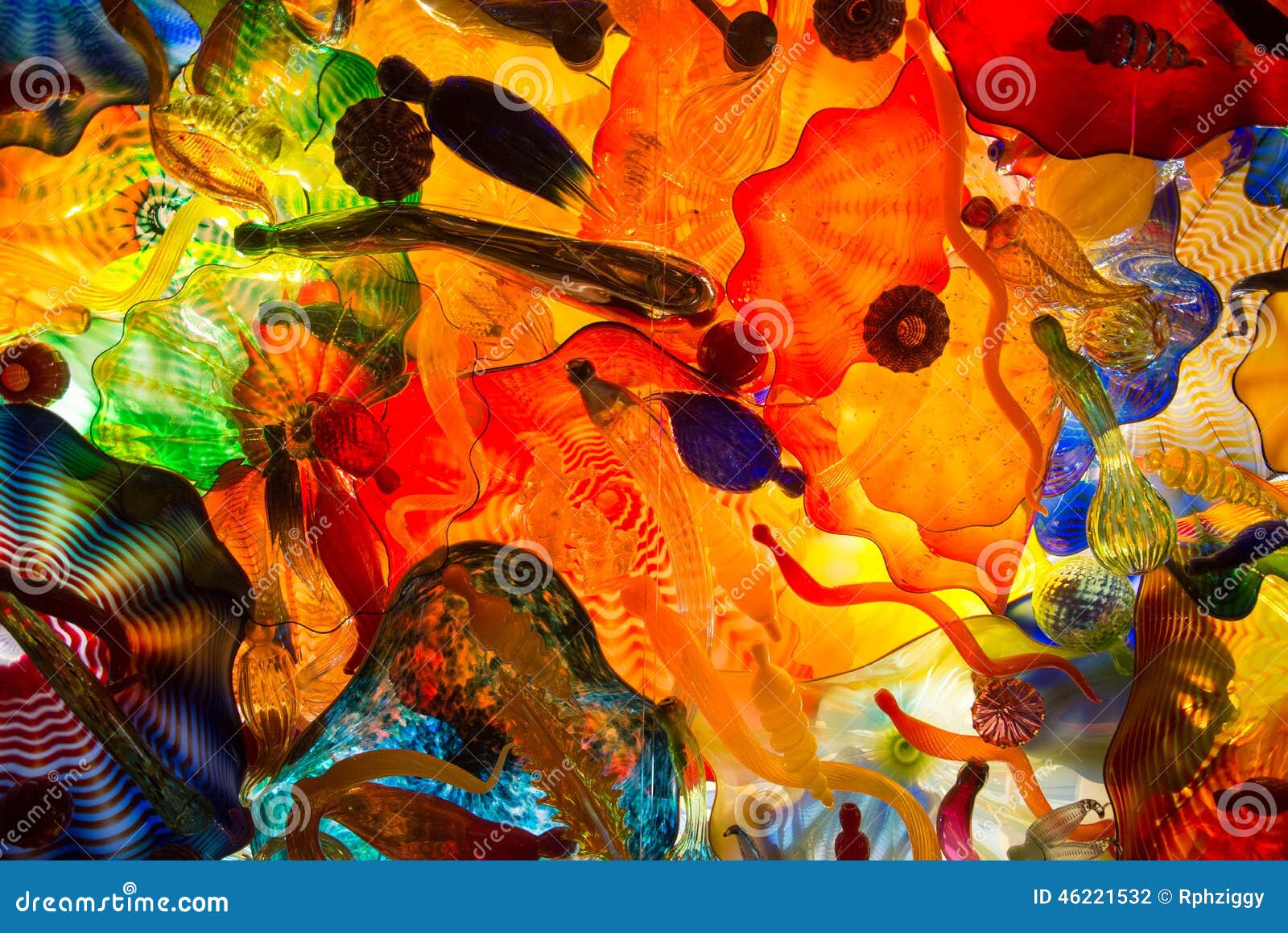 Colored glass stock photo. Image of kalidescope, blown - 46221532