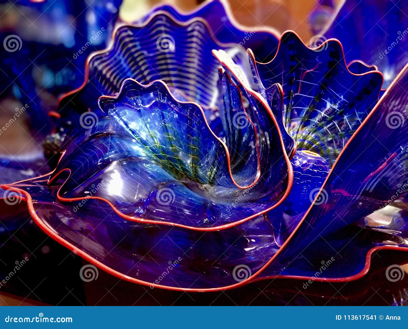 Colored glass stock image. Image of seashell, fantasy - 113617541
