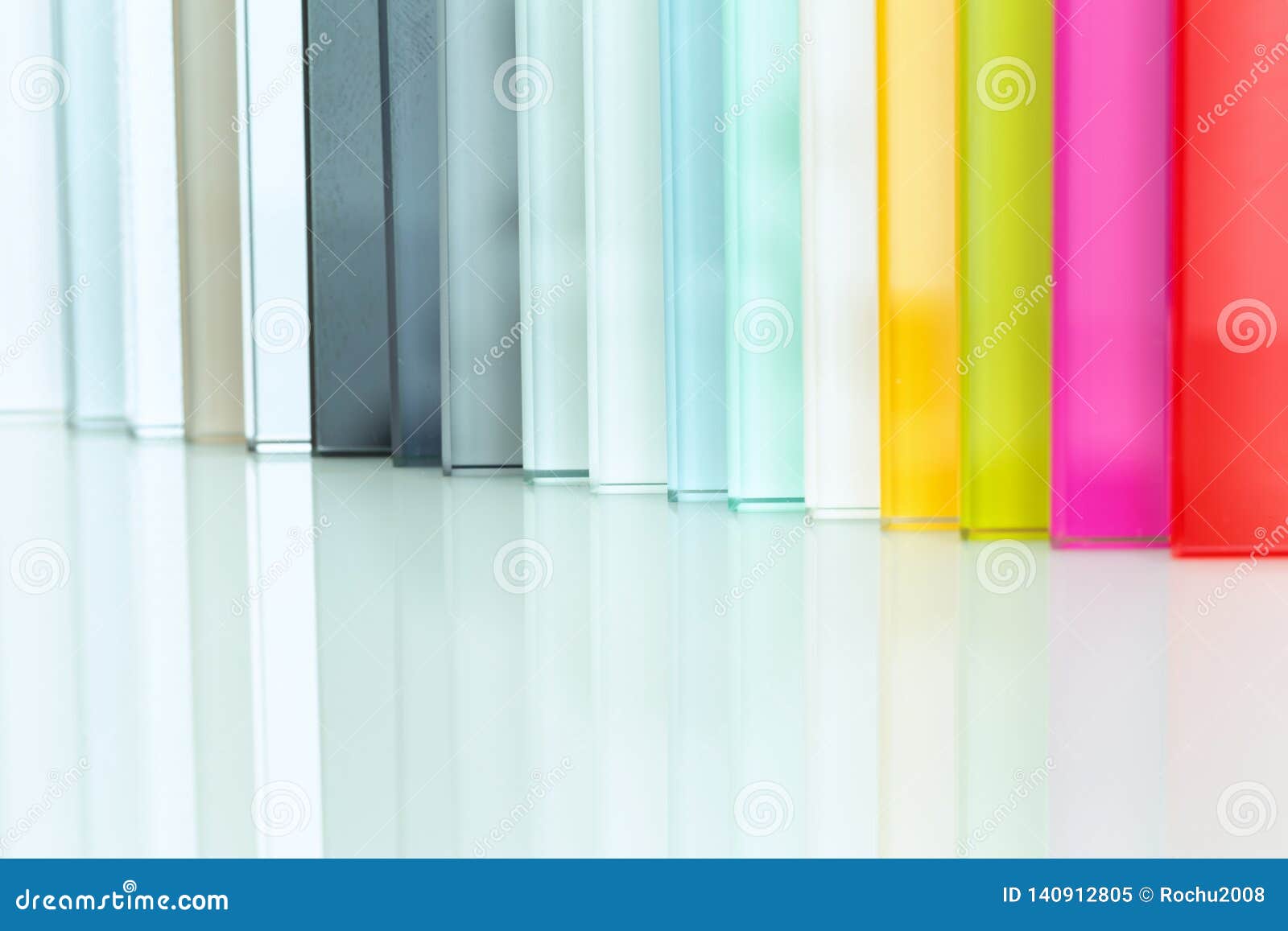 Colored Glass and Glass Elements for Interior Finishing Stock Image ...