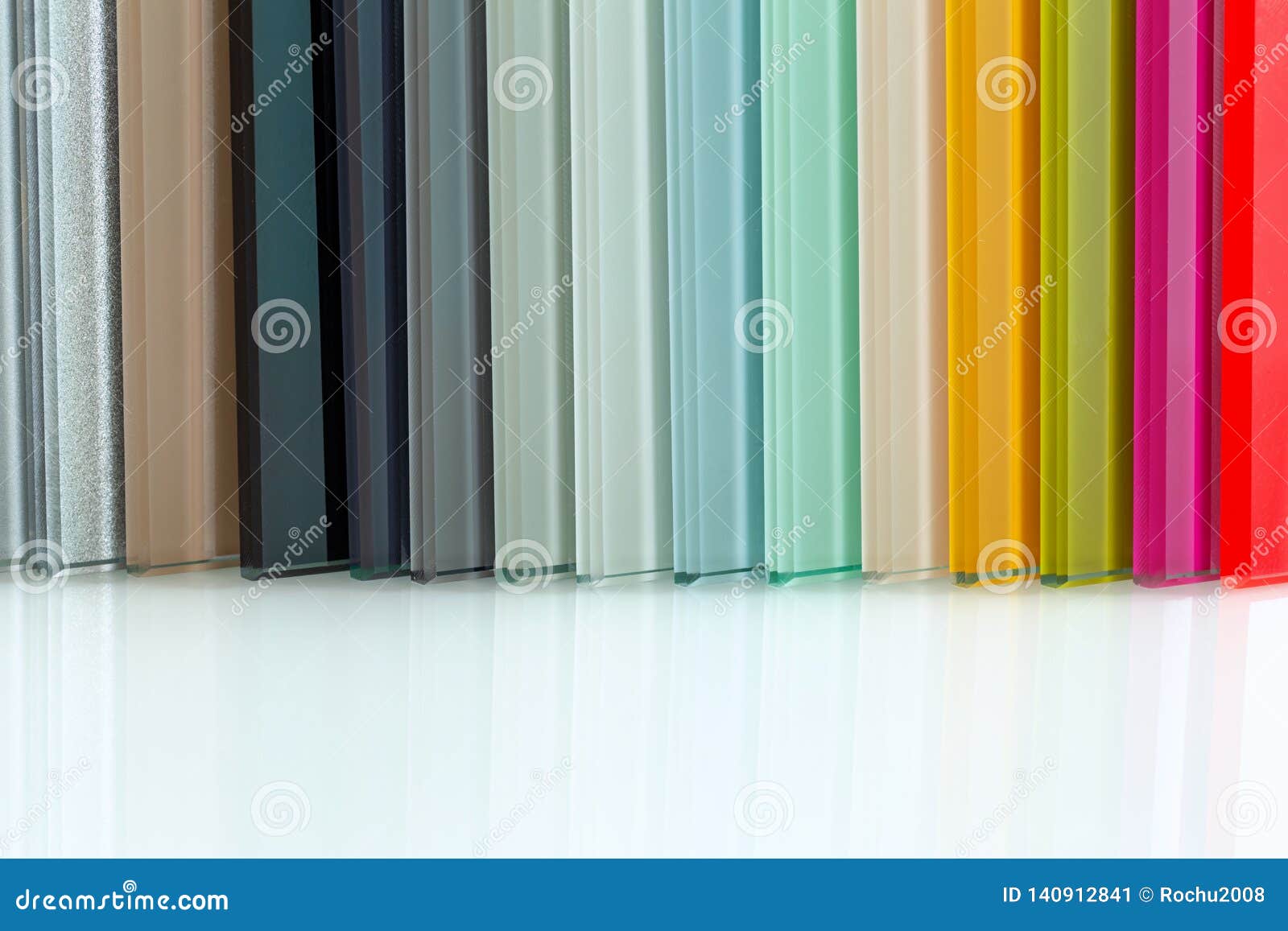Colored Glass Material for Interior Finishing Stock Image - Image of ...