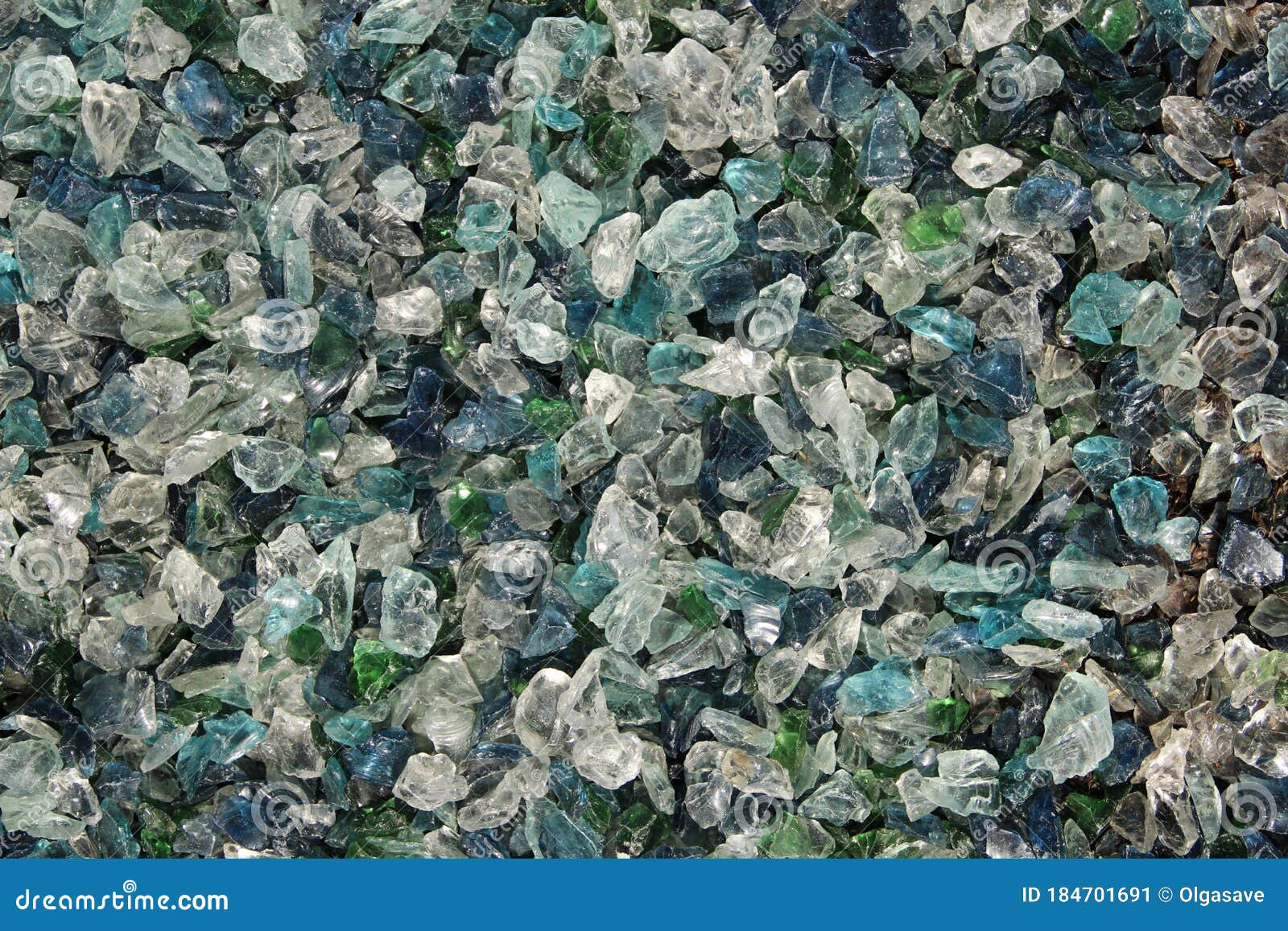 Colored Glass Pieces with a Sharp Edges. Abstract Broken Glass ...