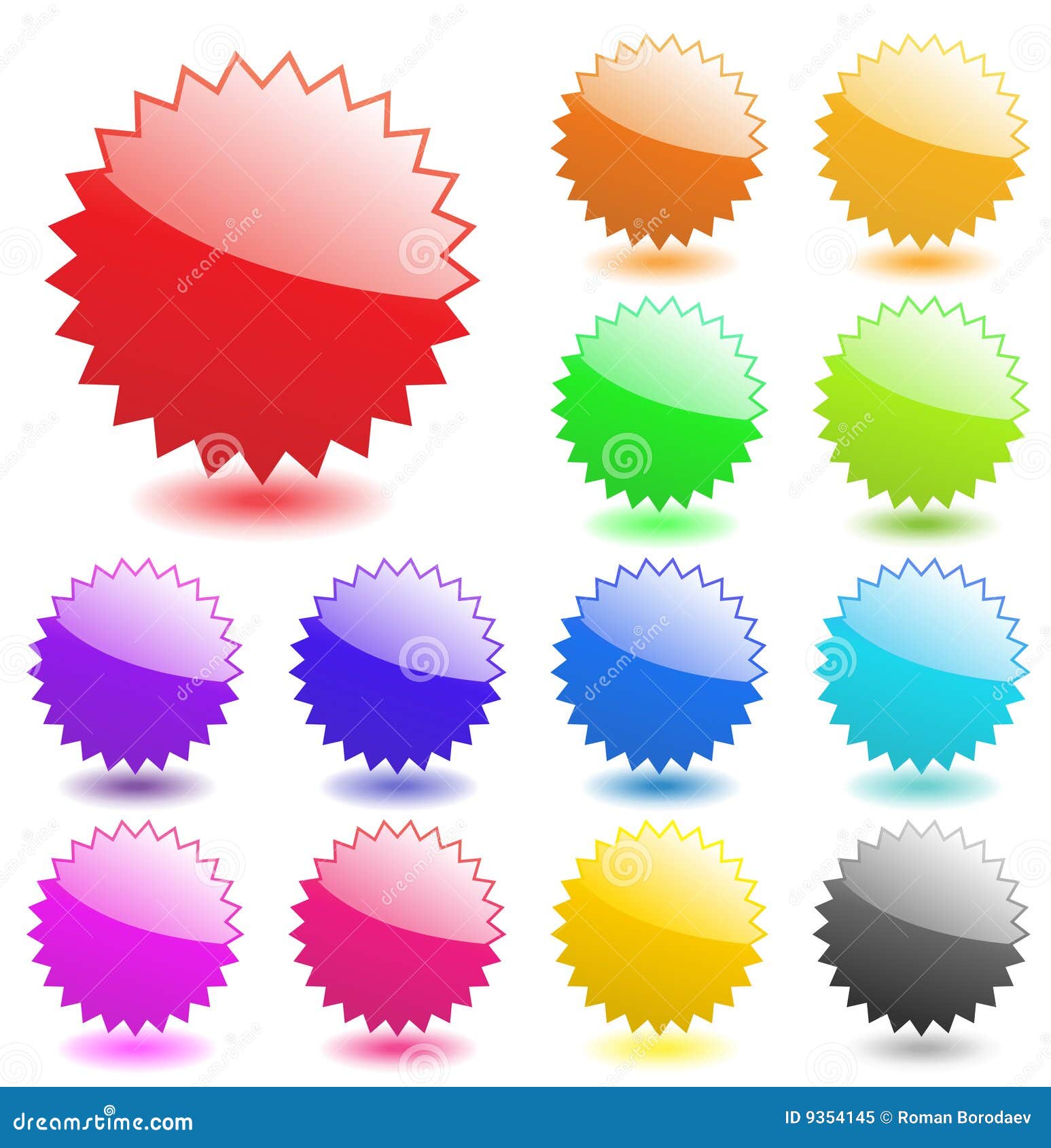 Star Burst Sale Button Web Elements Price Badge Tag Icons Icon Yellow ...
