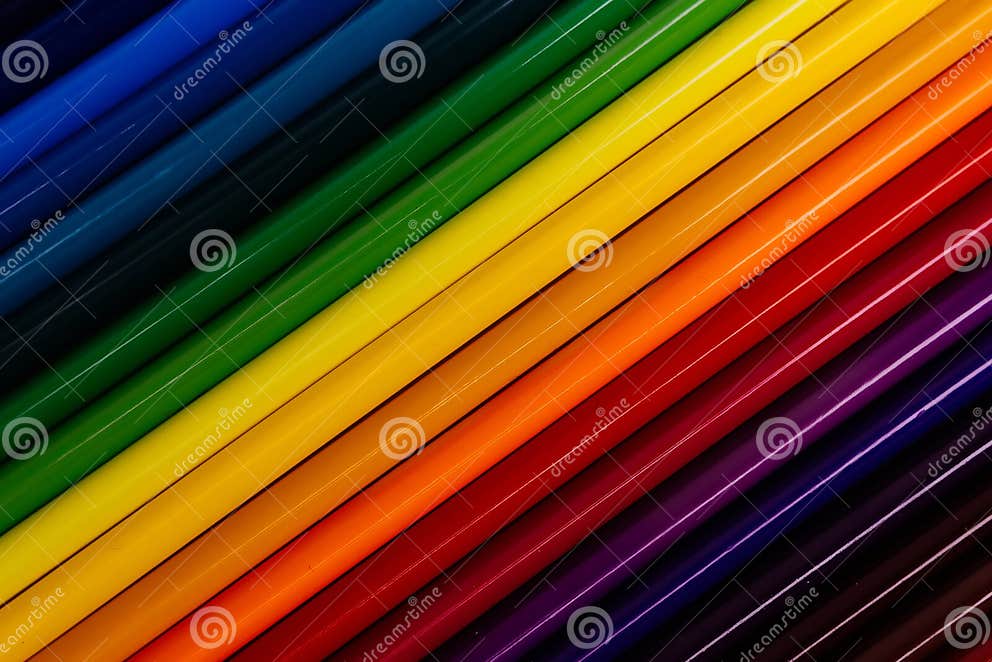 Colored Gradient of Pencils. Solid Abstract Background with Color Tone ...