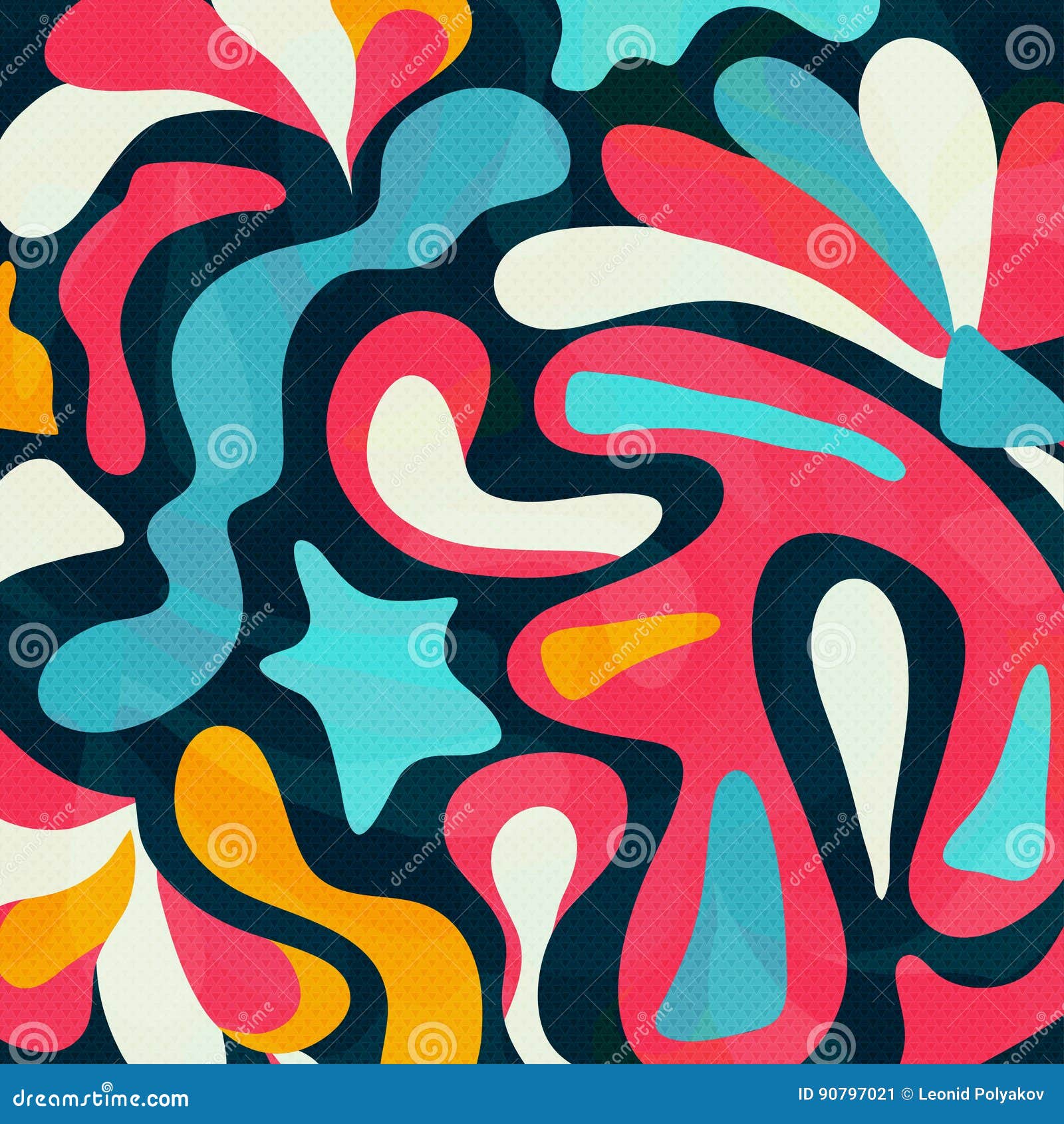 Colored Graffiti Abstract Pattern on a Black Background Stock Vector ...