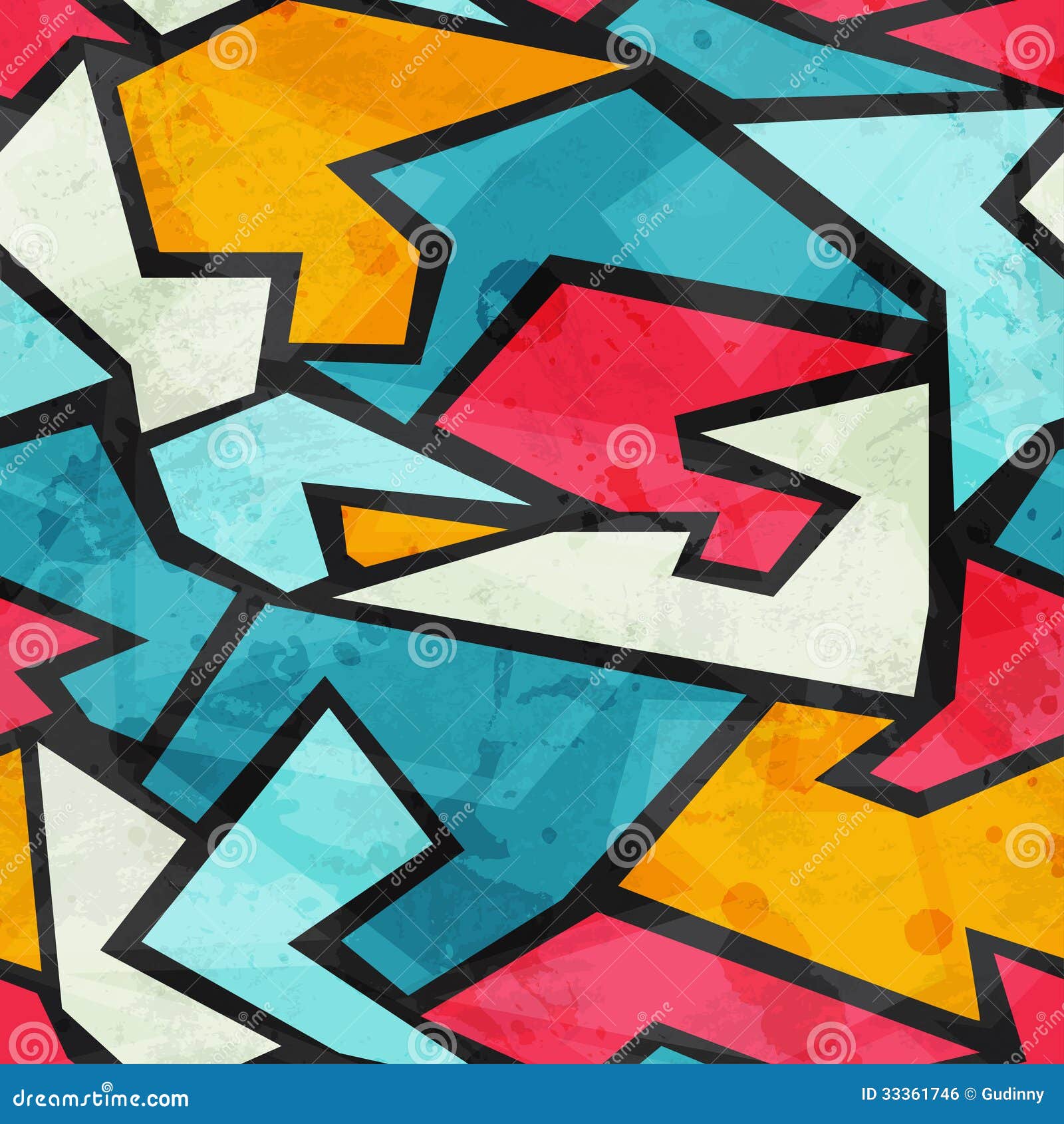 Grunge Seamless Black And White Texture. Dark Weathered Overlay Pattern ...