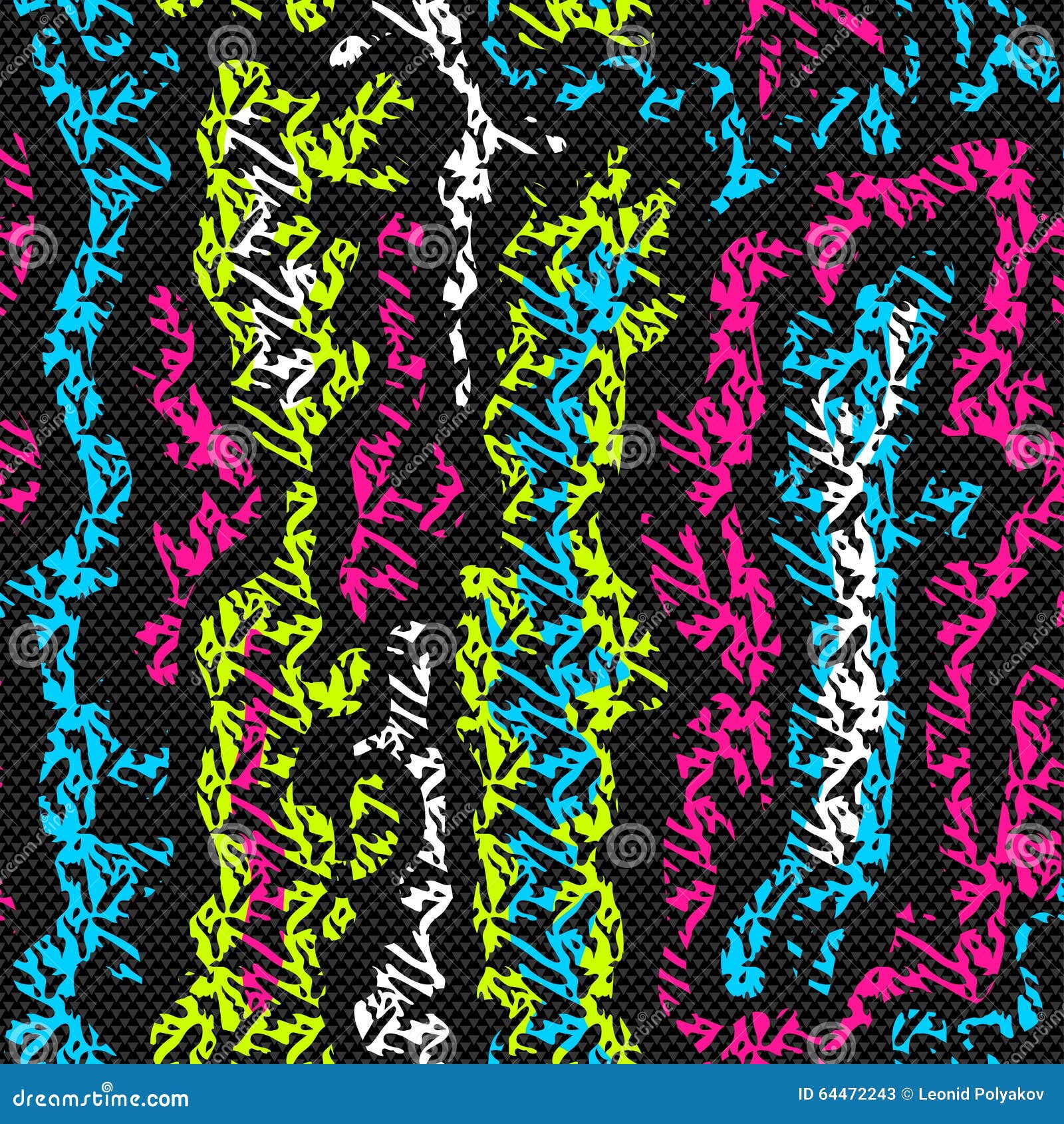 Colored Graffiti Seamless Texture Stock Vector - Illustration of ...