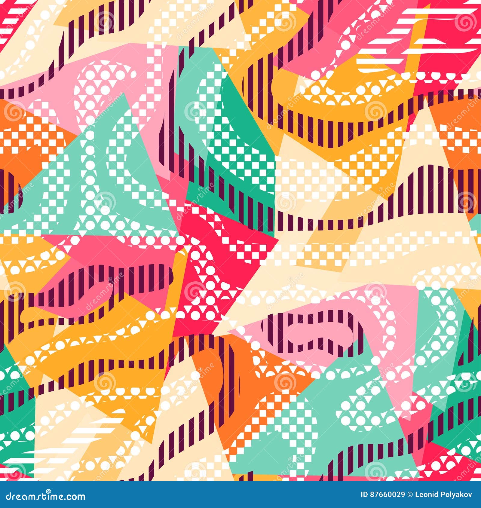 Colored Graffiti Seamless Texture Cartoon Vector | CartoonDealer.com ...