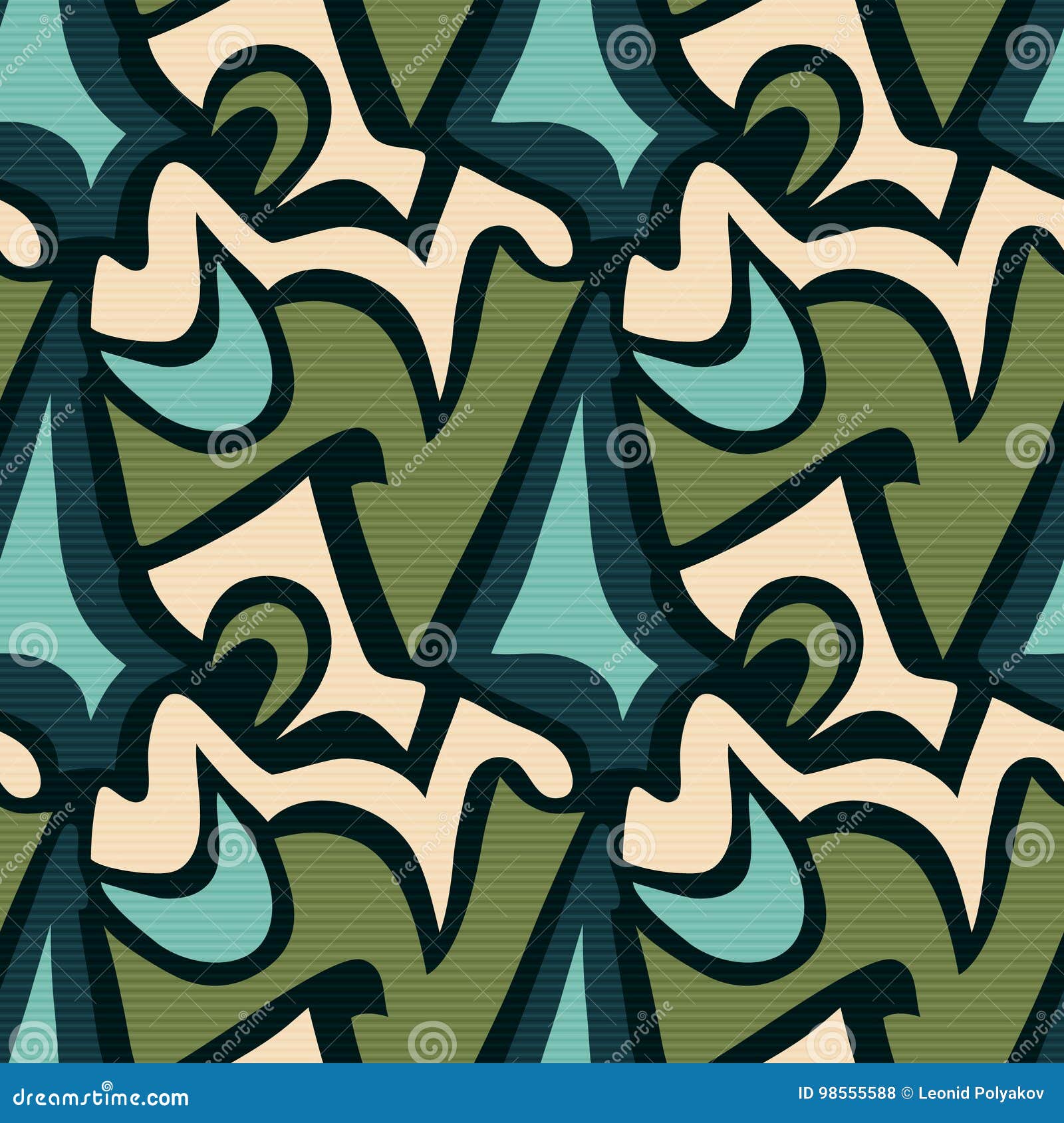 Colored Graffiti Seamless Texture Stock Vector - Illustration of ...