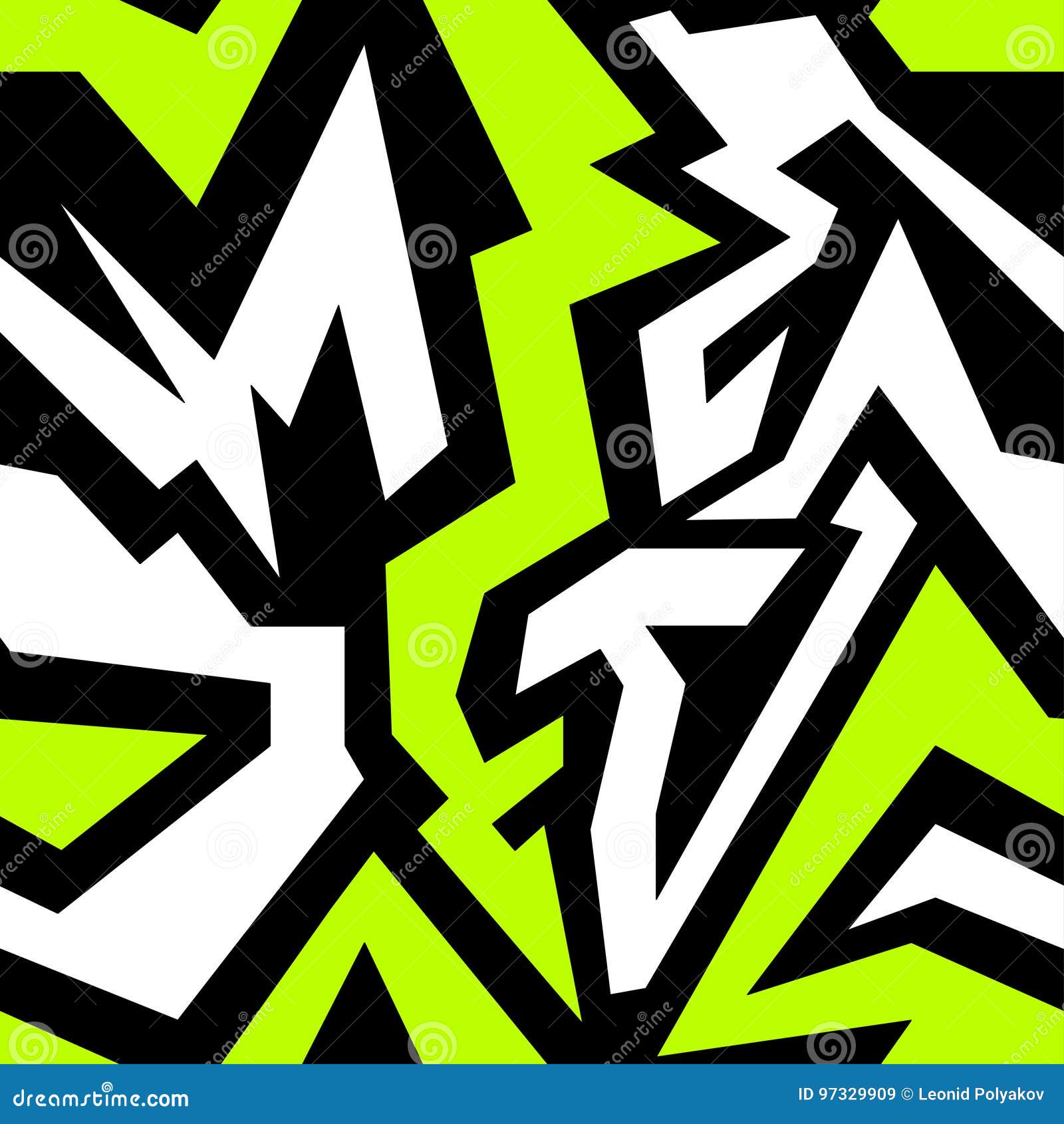 Colored Graffiti Seamless Texture Cartoon Vector | CartoonDealer.com ...