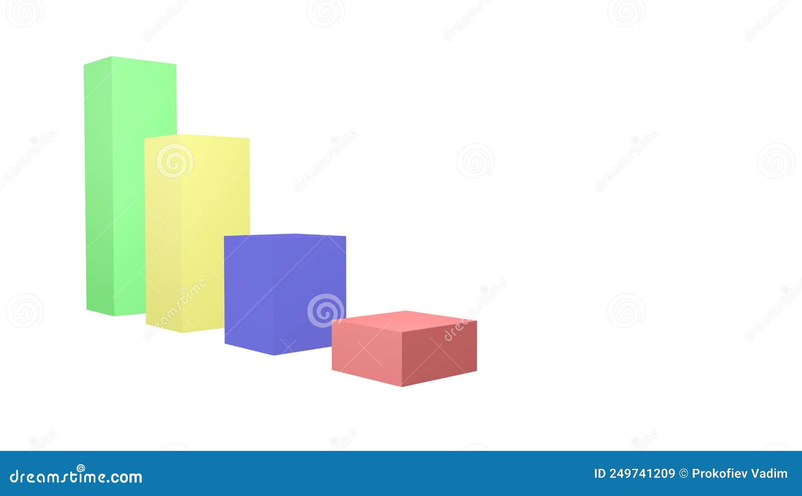 Colored graph columns. stock illustration. Illustration of conceptual ...
