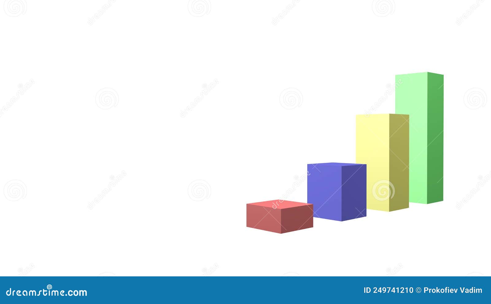 Colored graph columns. stock illustration. Illustration of management ...